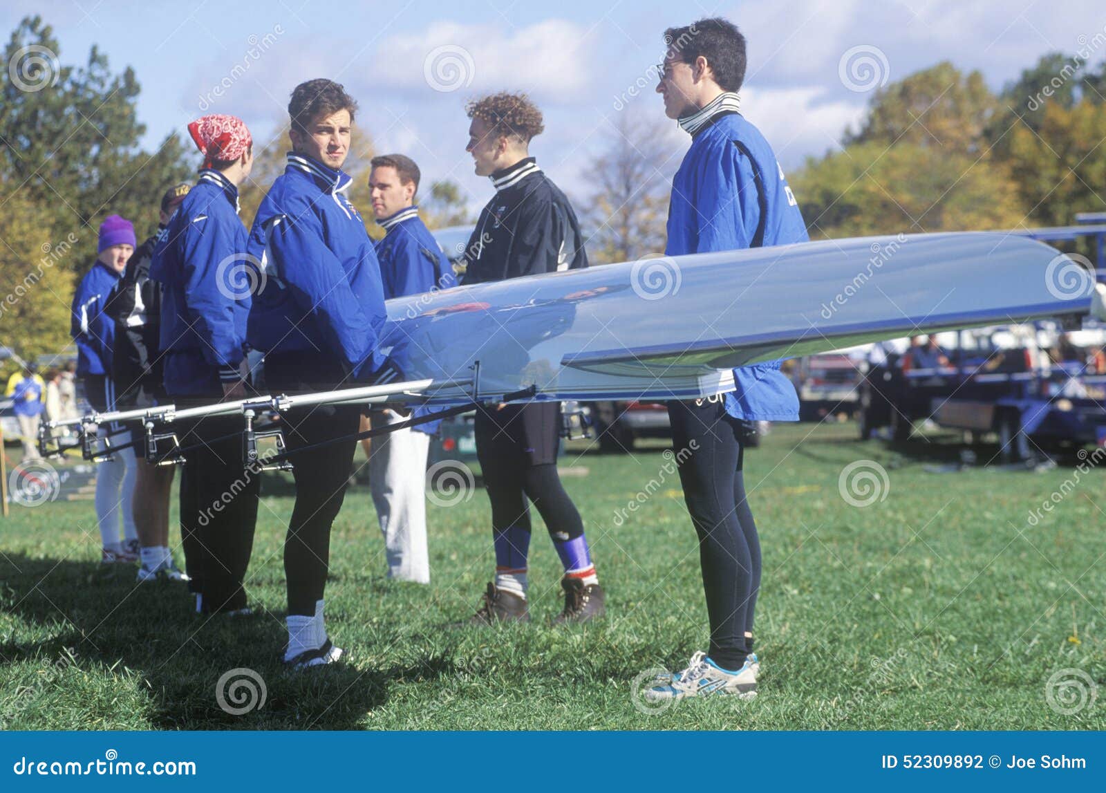 Putting Sculls in Water, Rowing Event, Cambridge, Massachusetts ...