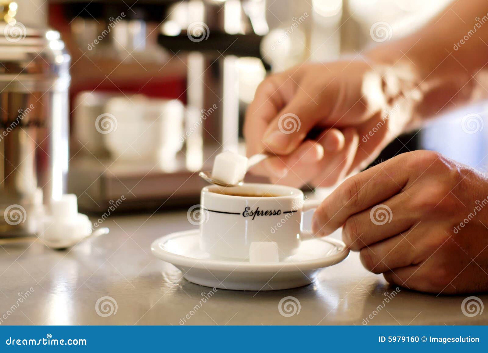 Putting sugar stock photo. Image of cappuccino, brew, roast - 5979160