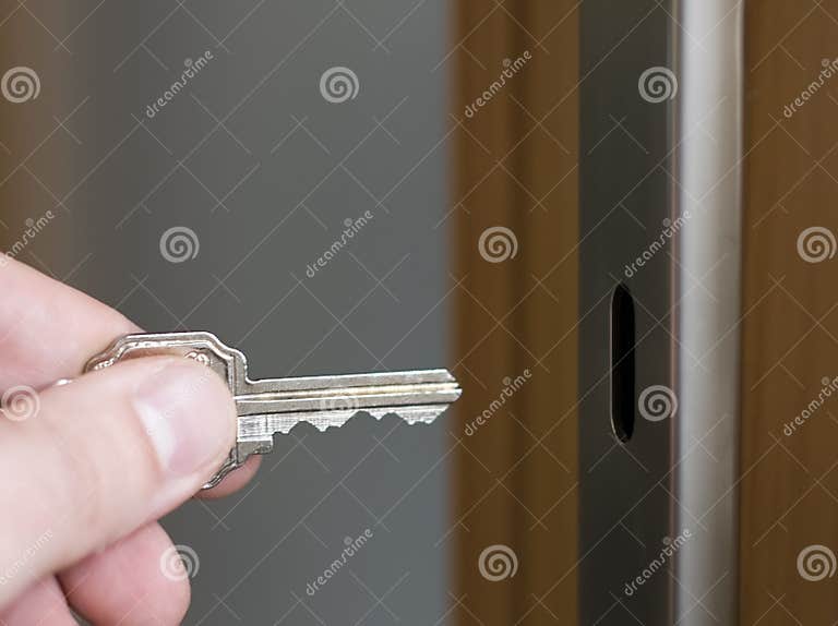 Putting wrong key in lock stock photo. Image of metal - 3623390