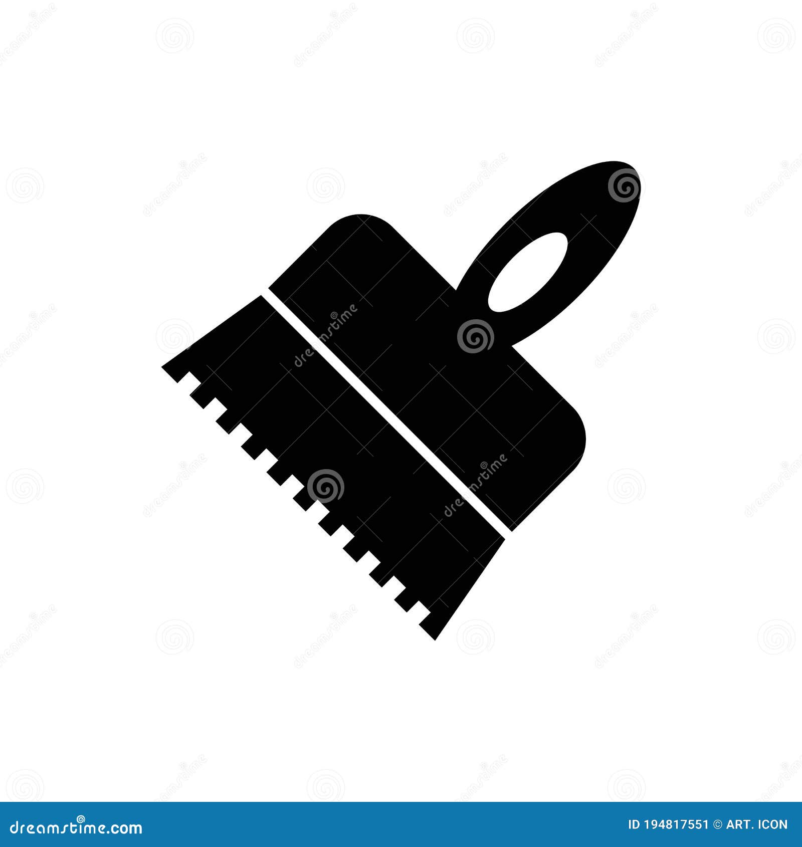 Putty Knife On White Background. Putty Scraper Isolated. Drywall Trowel ...