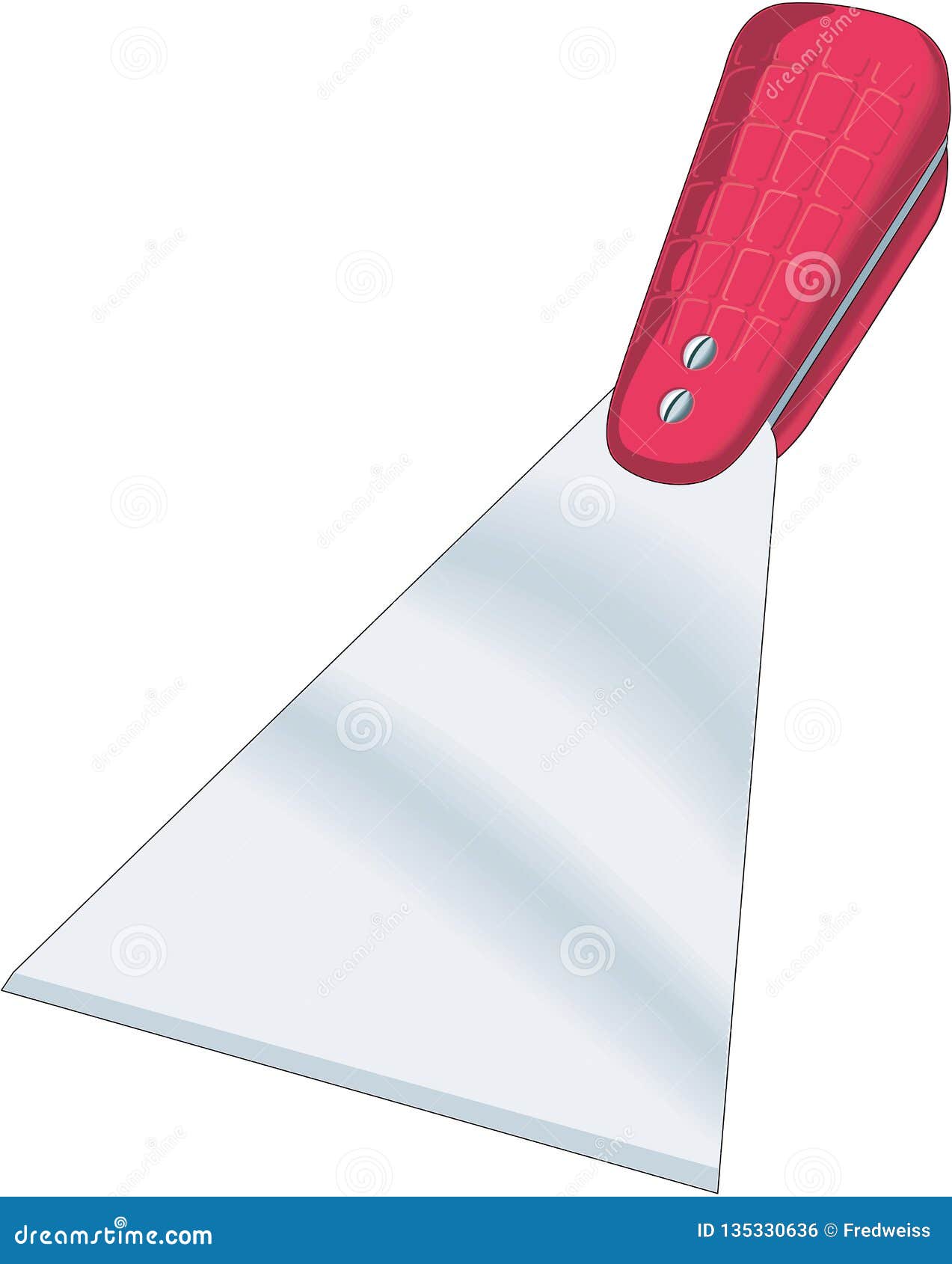 Putty Knife Vector Illustration Stock Vector - Illustration of tool ...