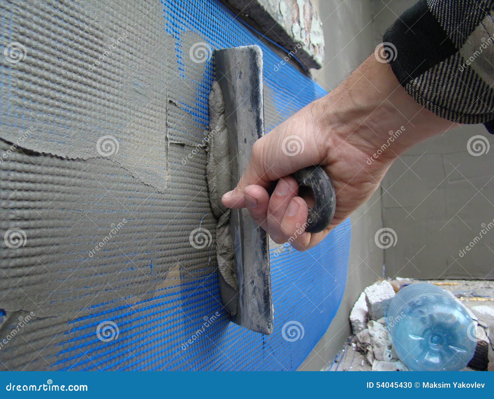Putty stock photo. Image of armocida, mortar, trowel - 54045430