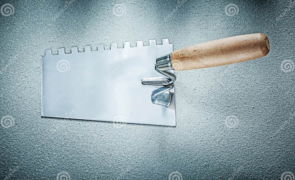 Putty Spattle on Concrete Background Construction Concept Stock Image ...