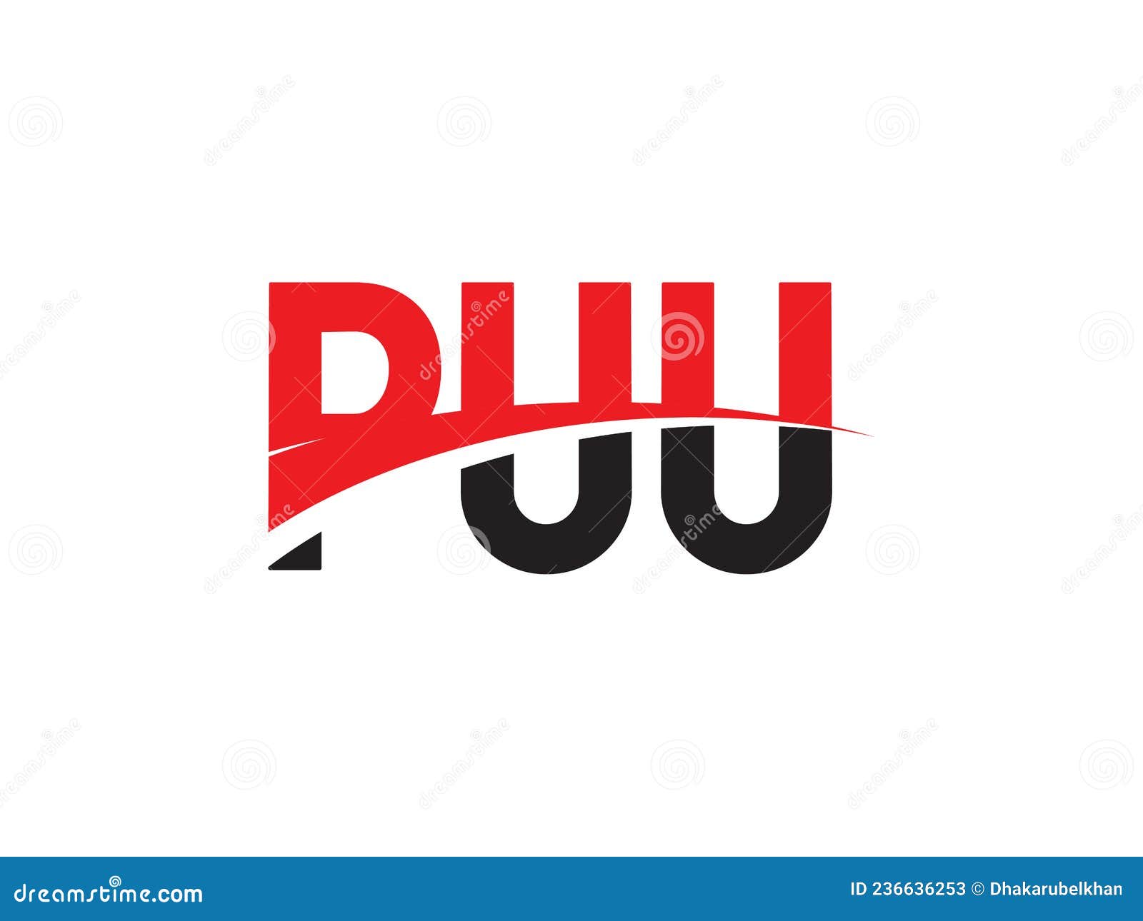 PUU Letter Initial Logo Design Vector Illustration Stock Vector ...