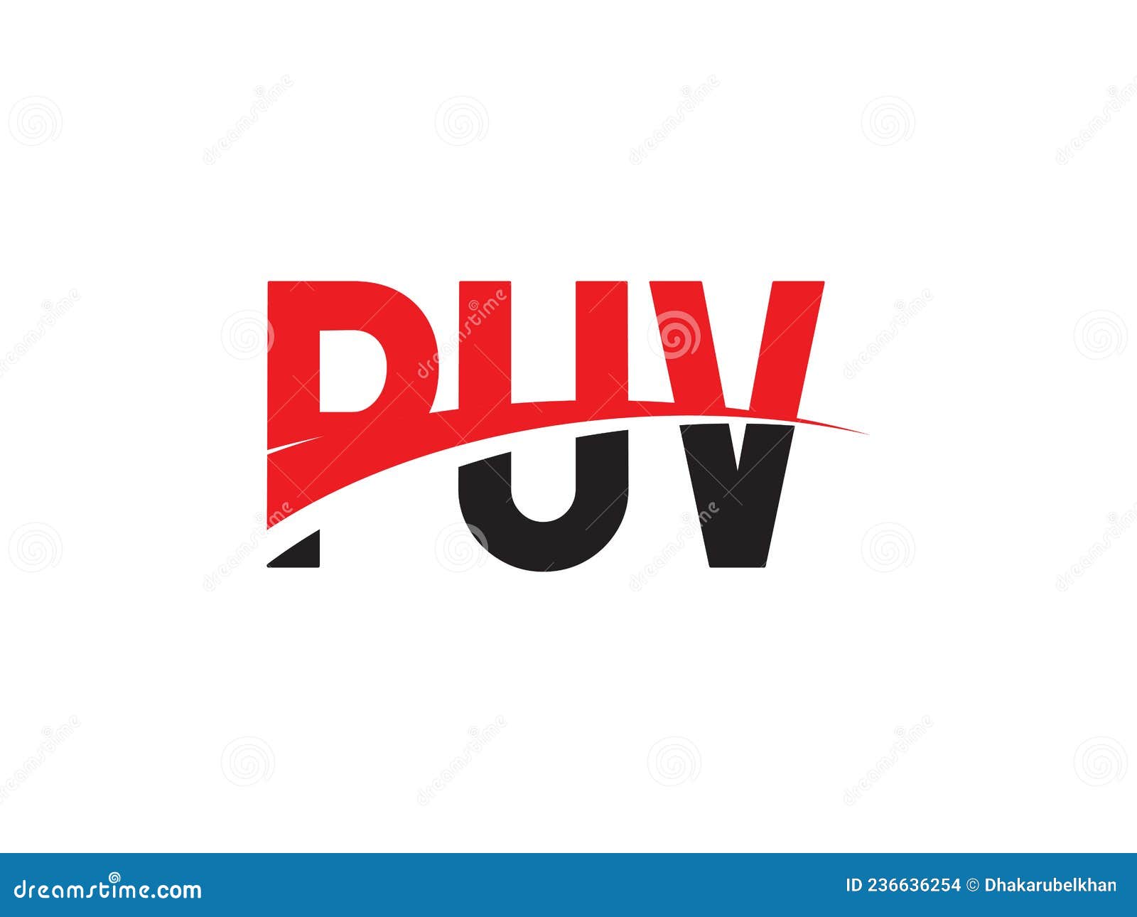 PUV Letter Initial Logo Design Vector Illustration Stock Vector ...