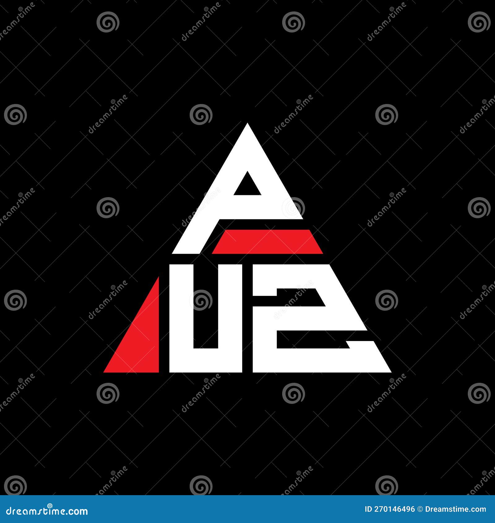 PUZ Triangle Letter Logo Design with Triangle Shape. PUZ Triangle Logo ...