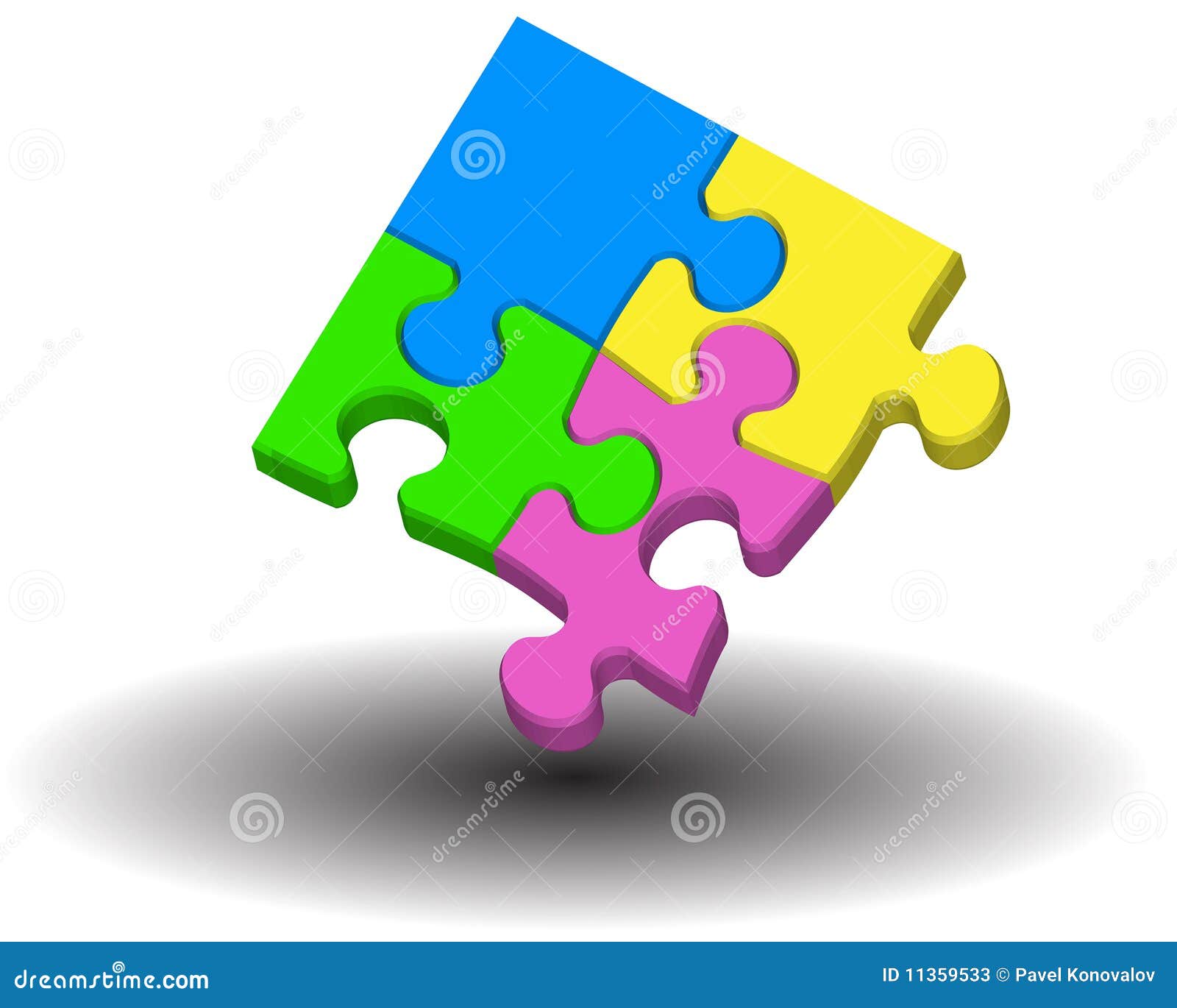 Puzzle illustration de vecteur. Illustration du illustration - 11359533