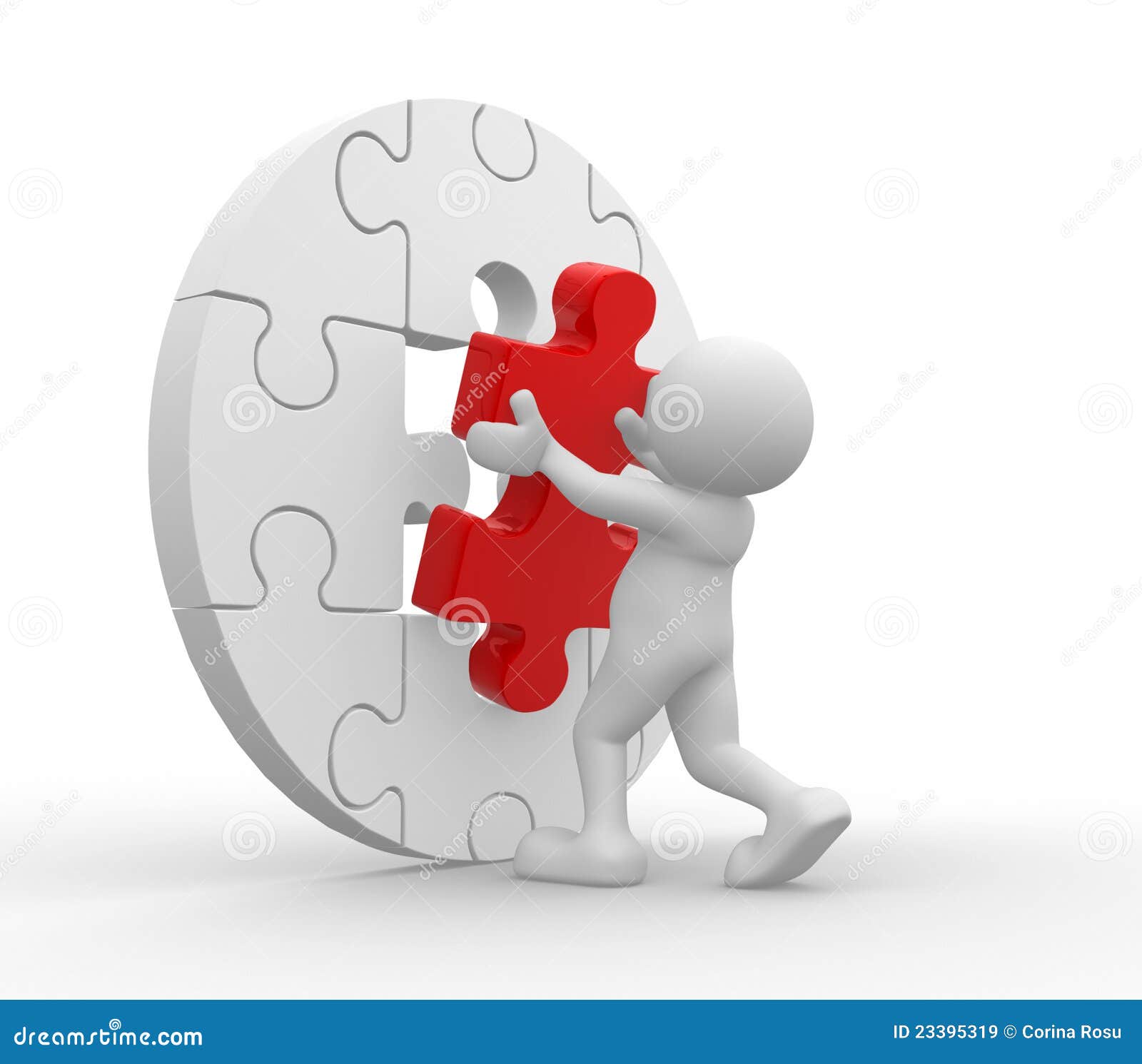 Puzzle stock illustration. Illustration of business, metaphor - 23395319