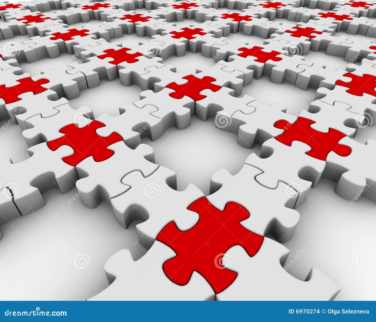 Puzzle stock illustration. Illustration of graphic, meeting - 6970274