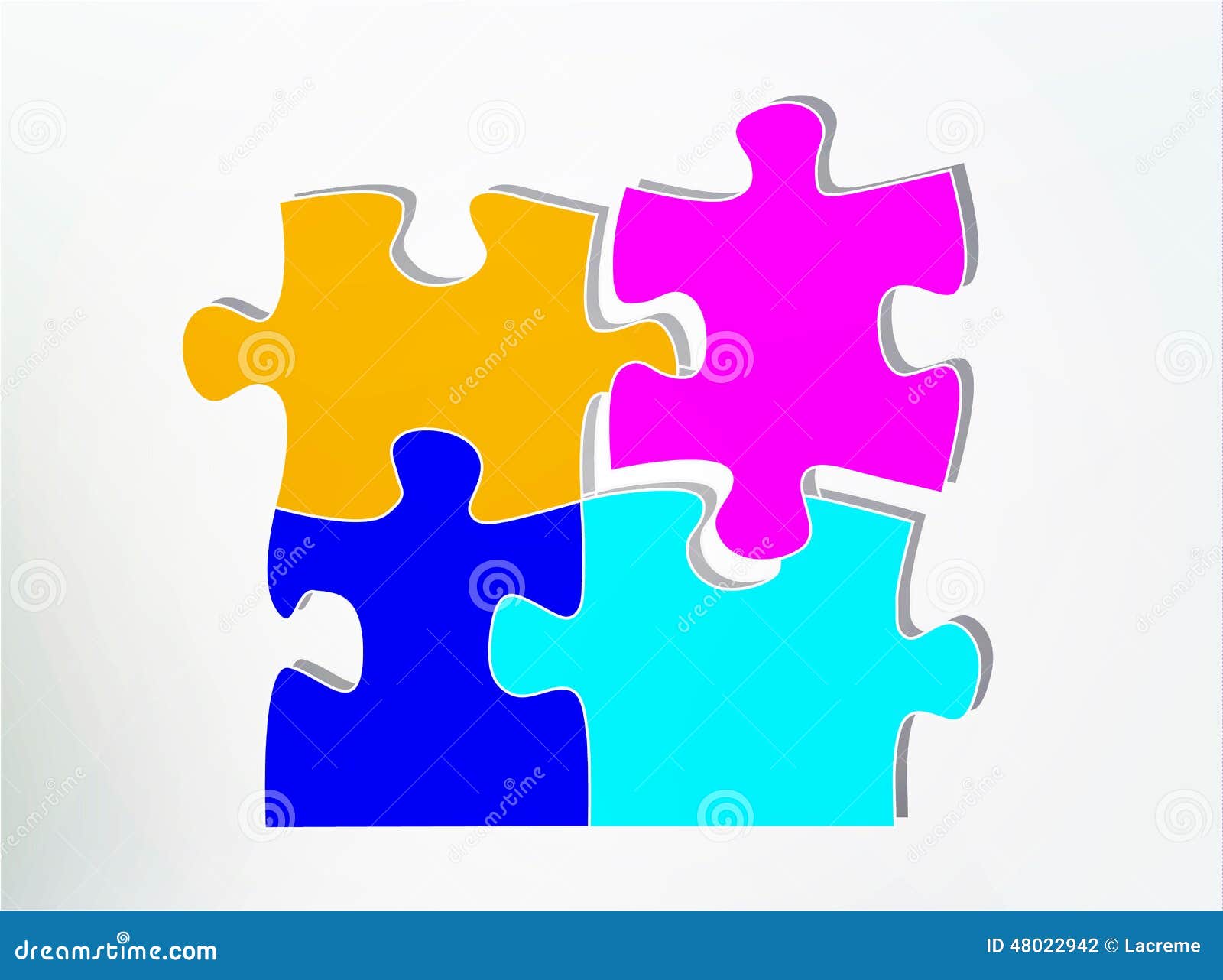 Puzzle abstract stock vector. Illustration of abstract - 48022942