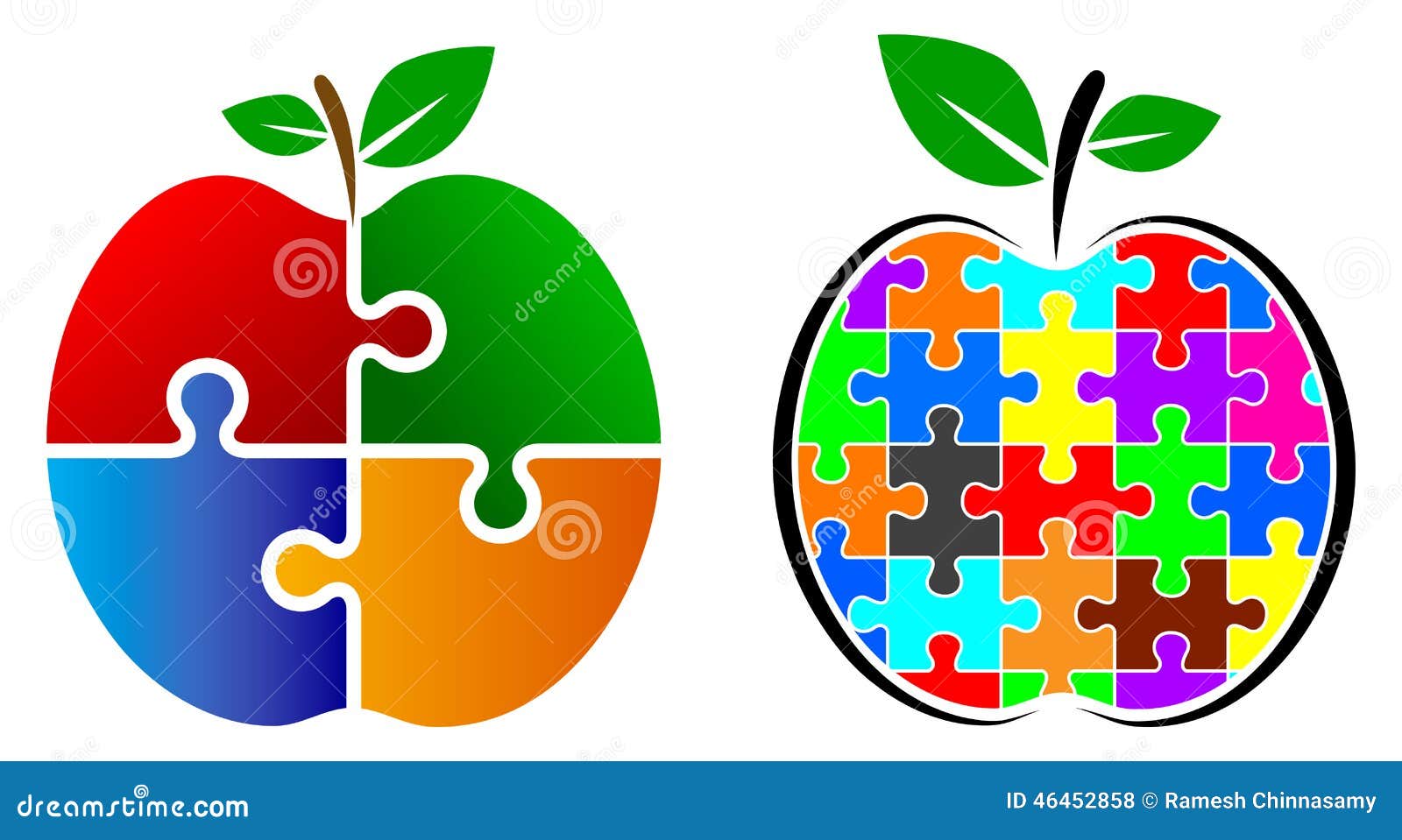Puzzle Logos And Signs, Buttons And Icons Collection, Game Logos Vector ...