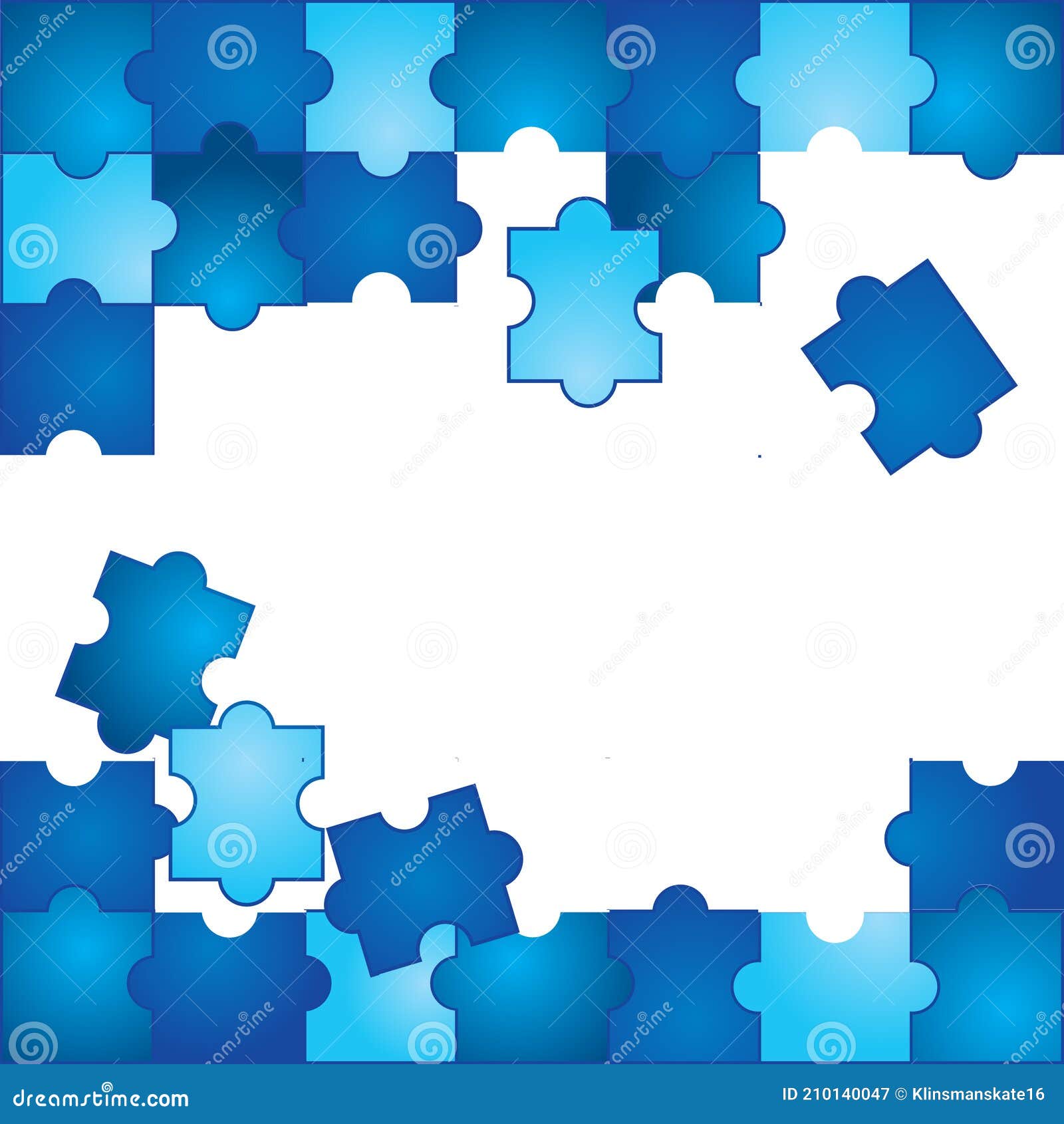 Puzzle Border Frame Design Vector Conceptual Stock Illustration ...