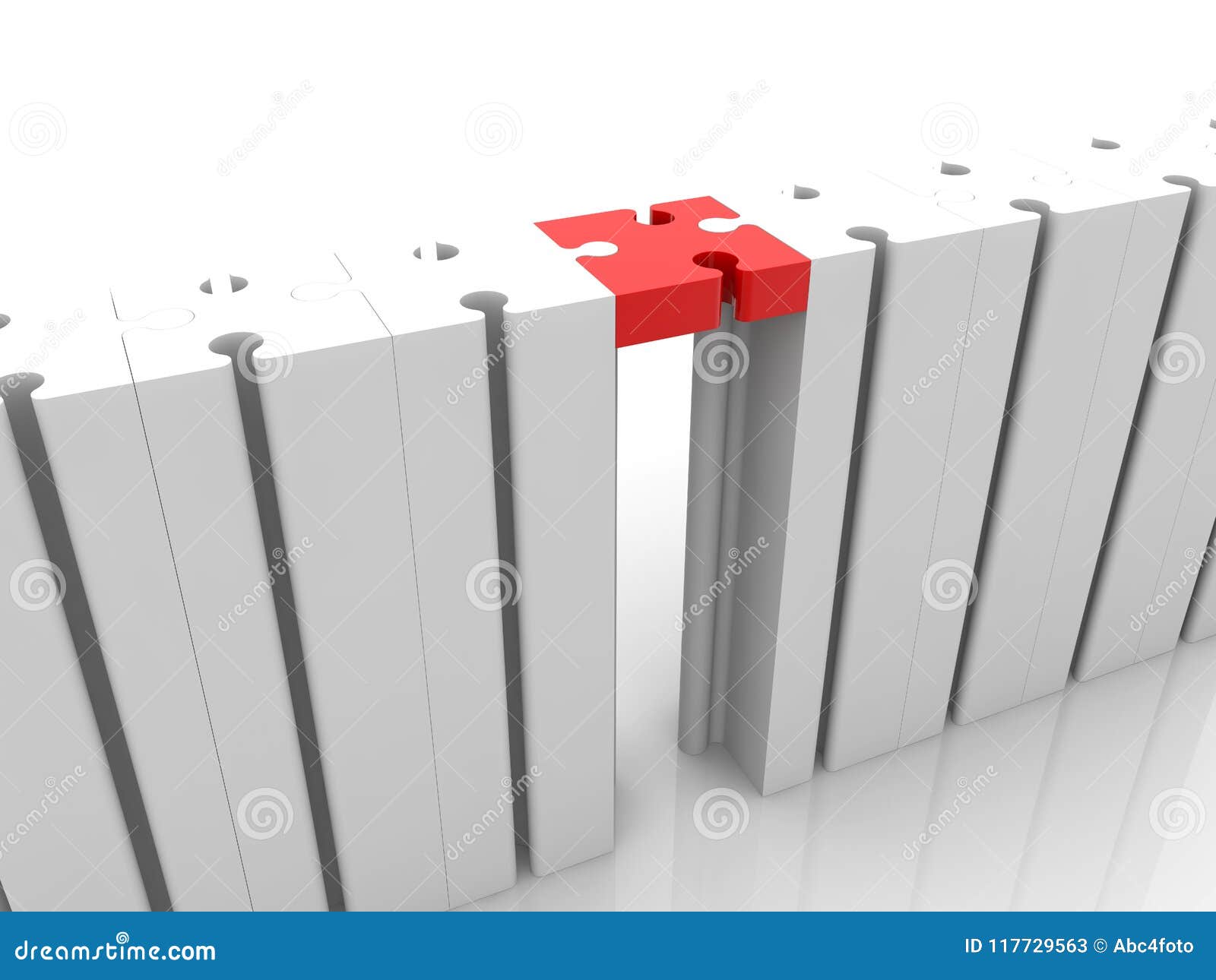 Puzzle Bridge Connection Concept Stock Illustration - Illustration of ...