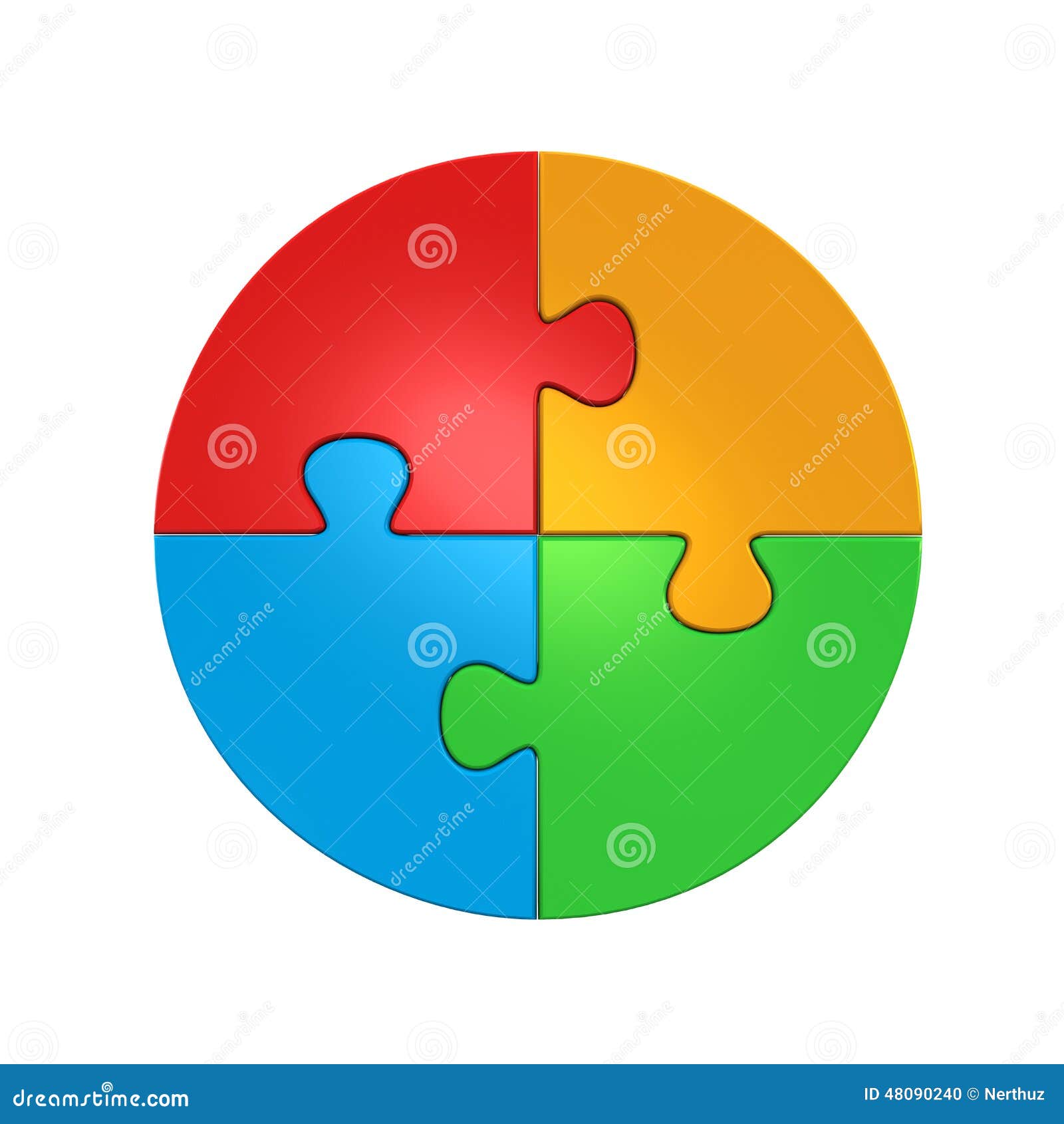 Puzzle Circle stock illustration. Illustration of jigsaw - 48090240