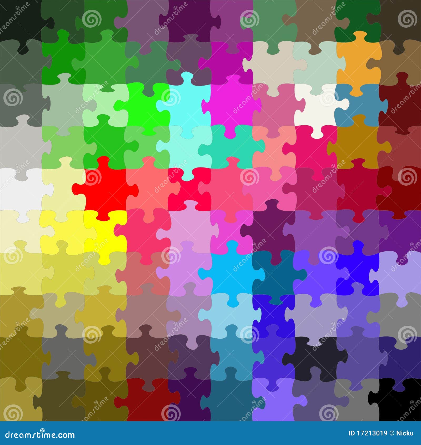 Puzzle colorato illustrazione di stock. Illustrazione di parti - 17213019