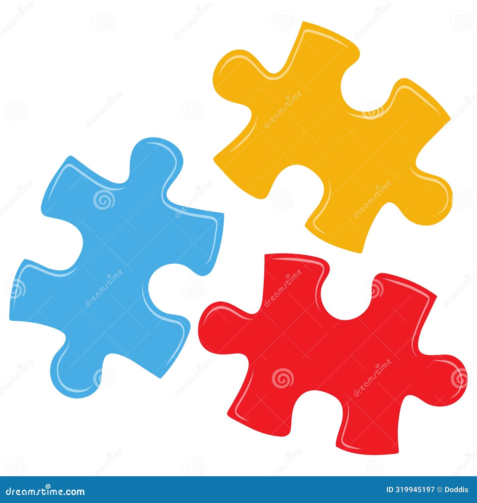 Autism Symbol, Colorful Puzzle Pieces, Representation Of Neurodiversity ...
