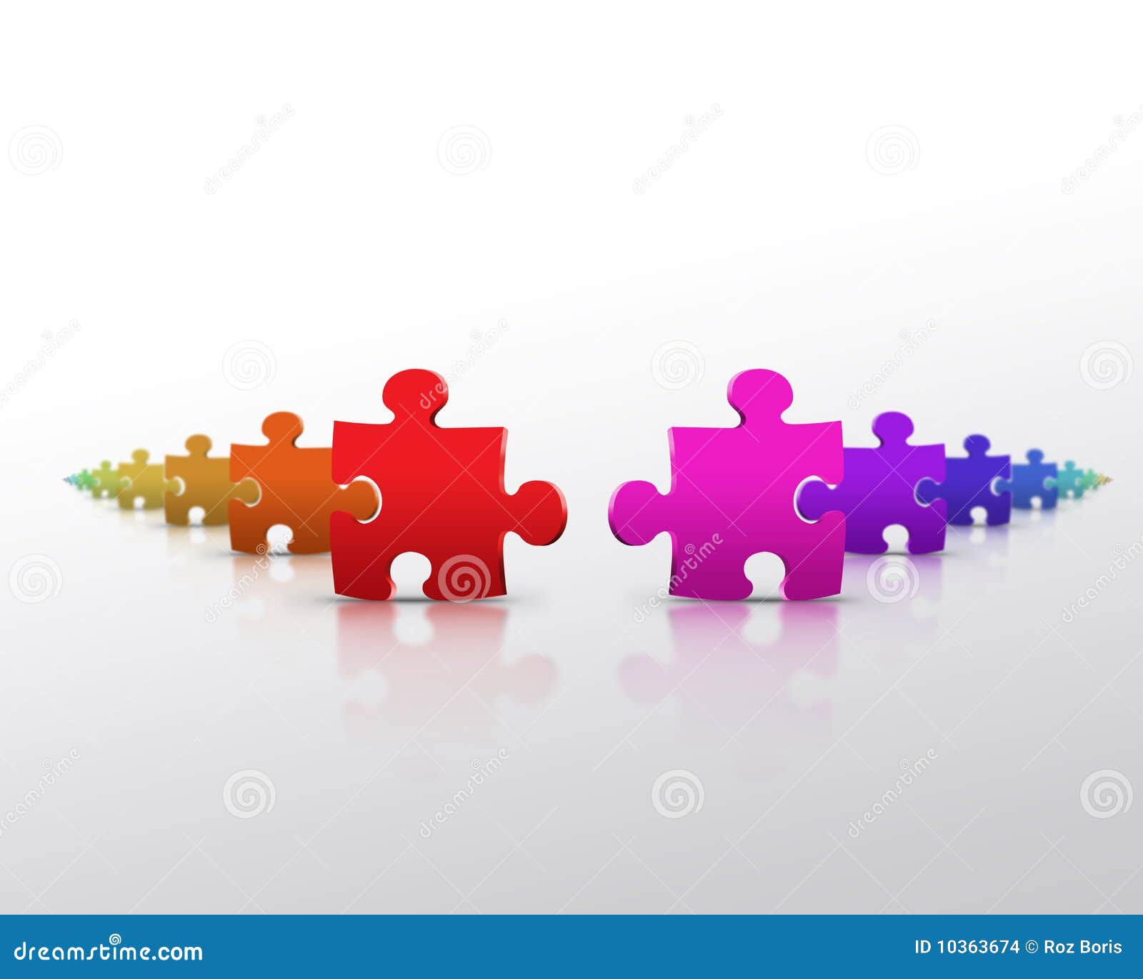 Puzzle Colors stock illustration. Illustration of texture - 10363674
