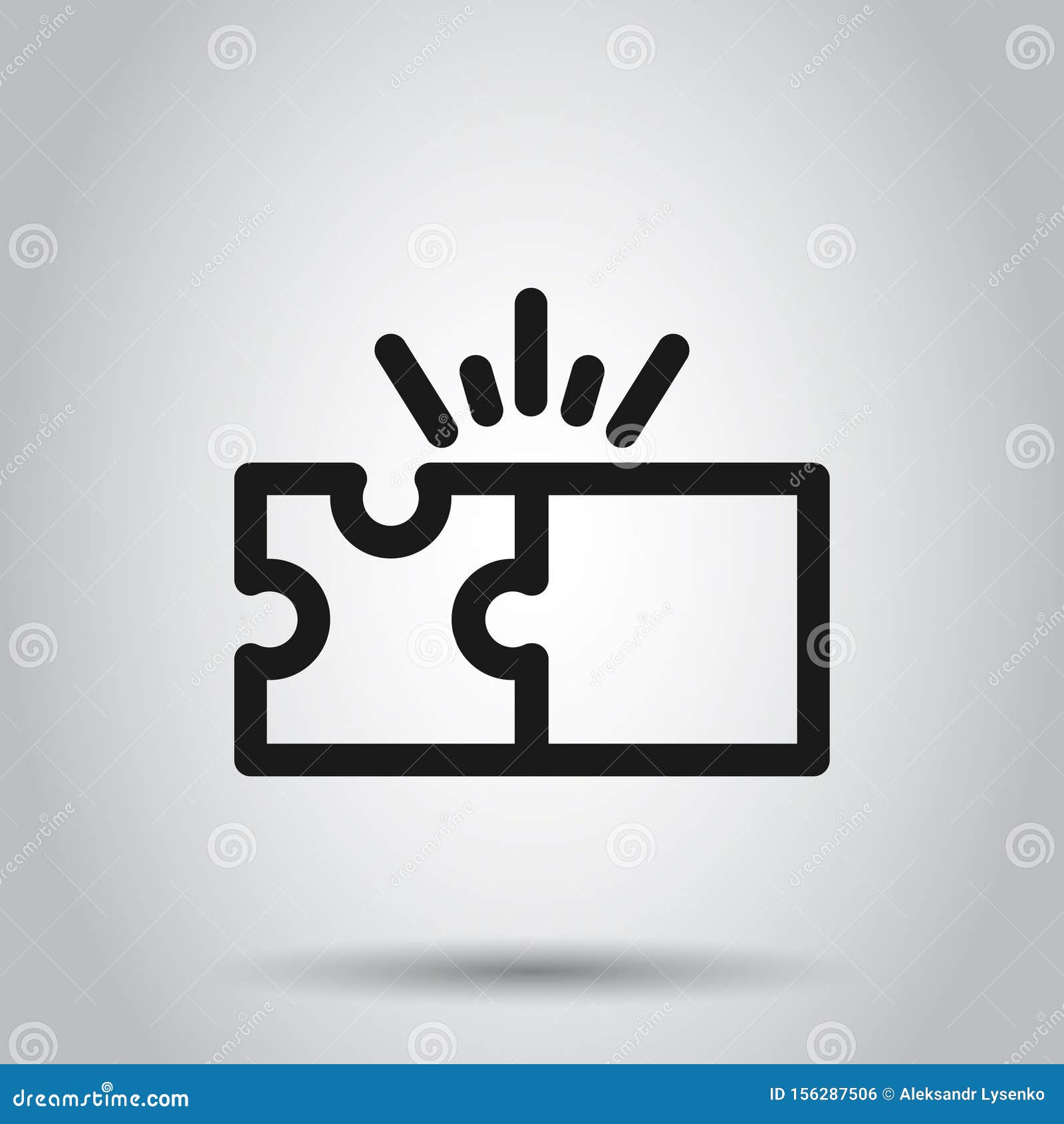 Puzzle Compatible Icon Seamless Pattern Background. Jigsaw Agreement ...