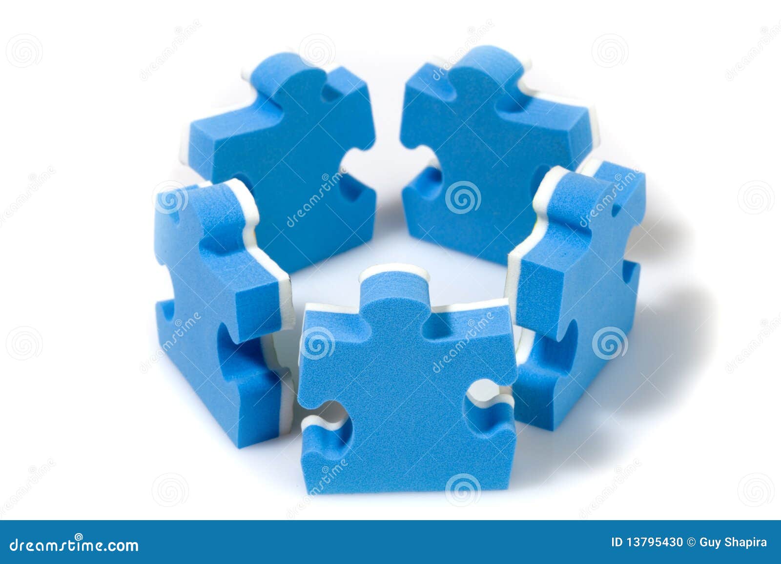 Puzzle concept teamwork stock photo. Image of circle - 13795430