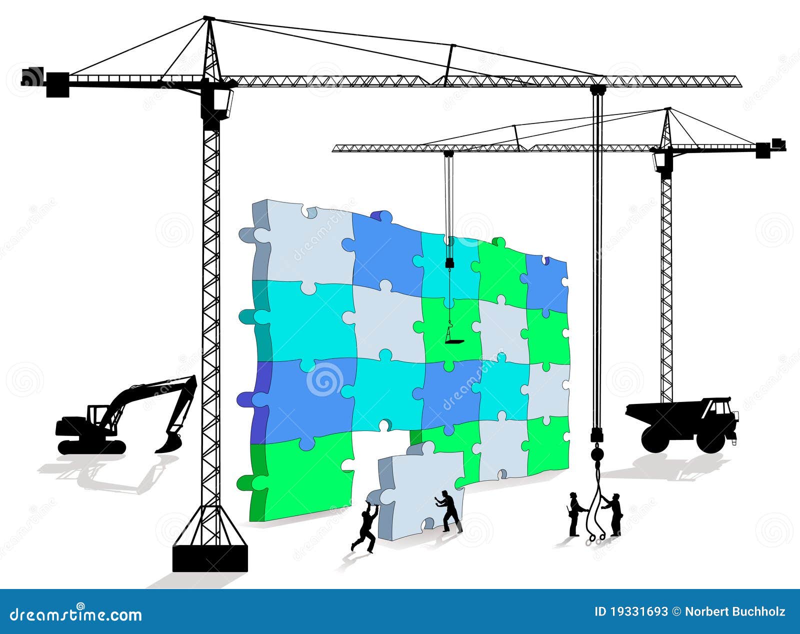 Puzzle Construction stock vector. Illustration of ratio - 19331693
