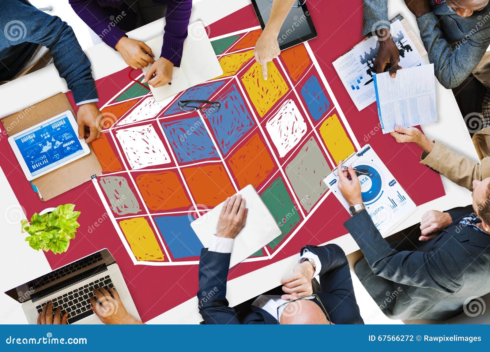 Puzzle Cube Game Cube Shape Intelligence Concept Stock Photo - Image of ...