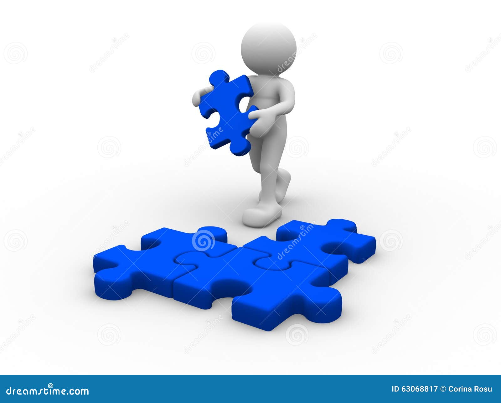 Puzzle stock illustration. Illustration of jigsaw, build - 63068817