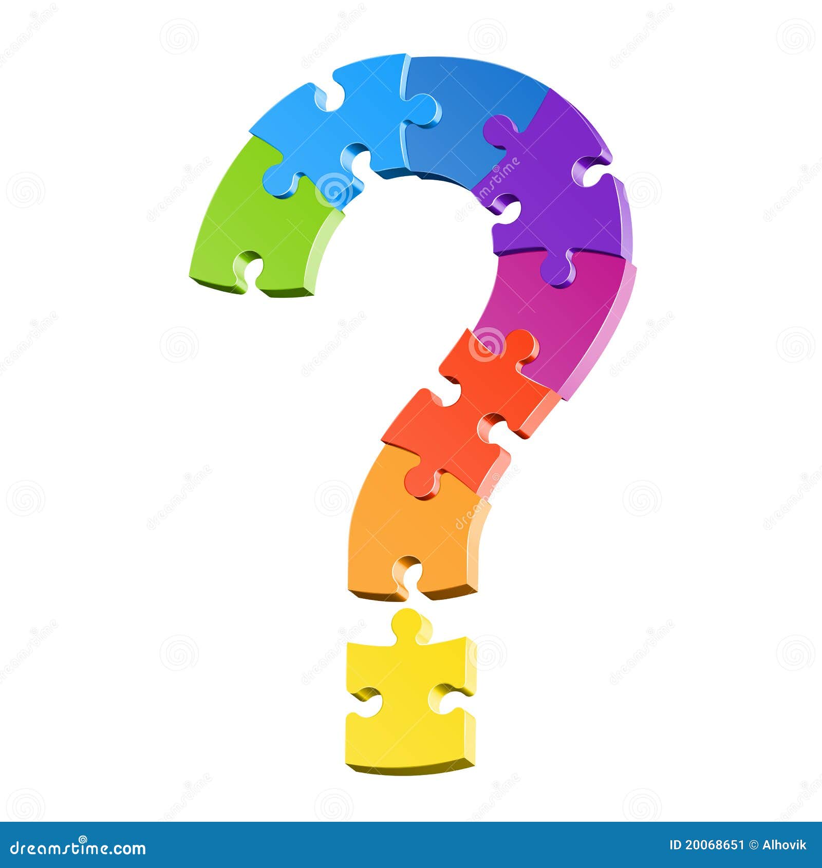 Puzzle De Point D'interrogation Illustration de Vecteur - Illustration ...