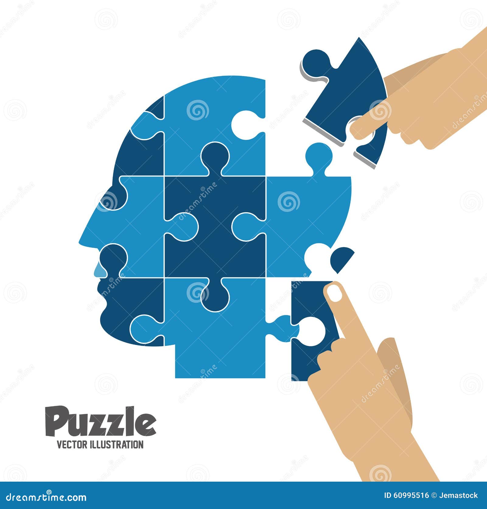 Puzzle design stock vector. Illustration of abstract - 60995516