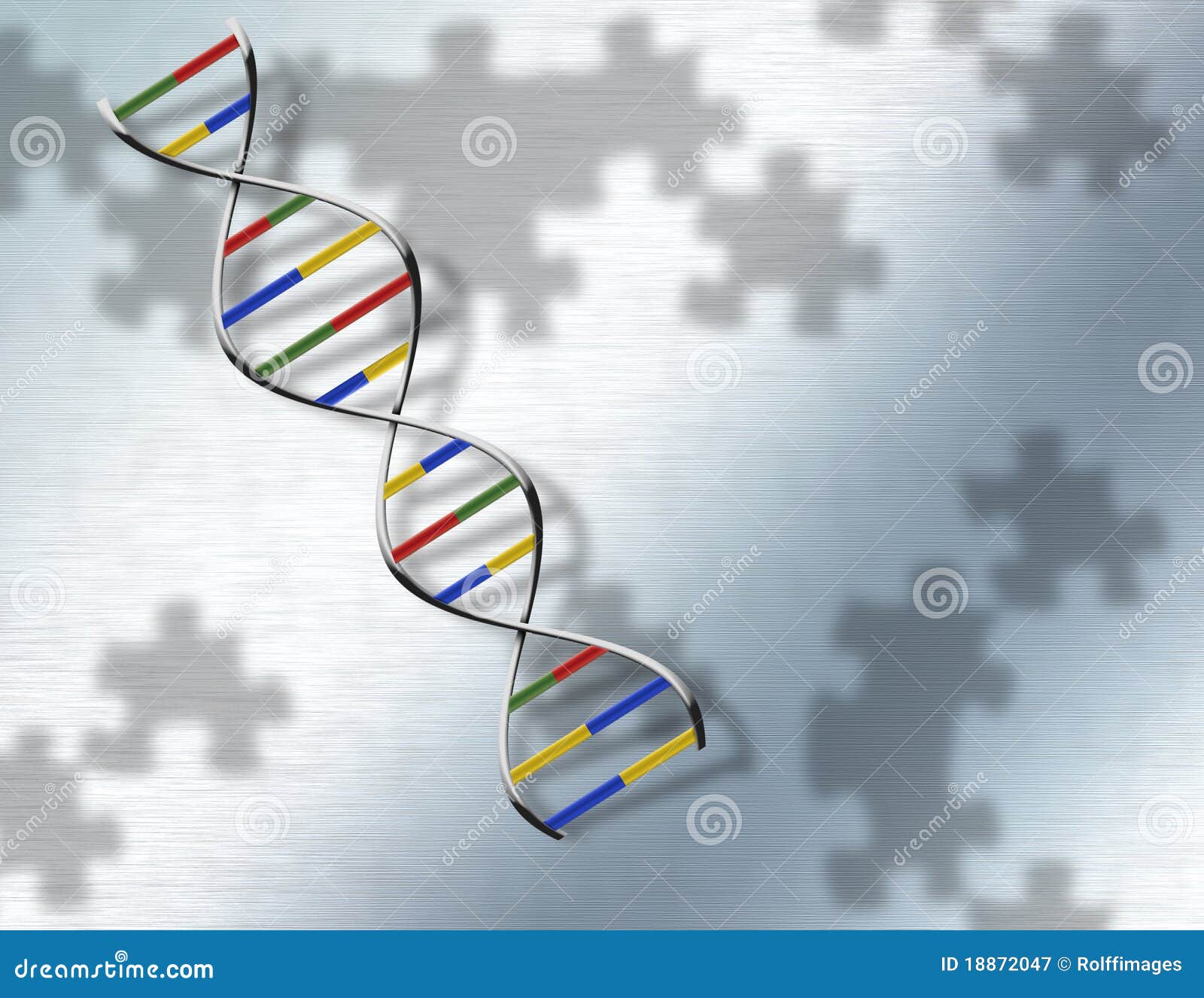 Puzzle DNA on Steel stock illustration. Illustration of medicine - 18872047