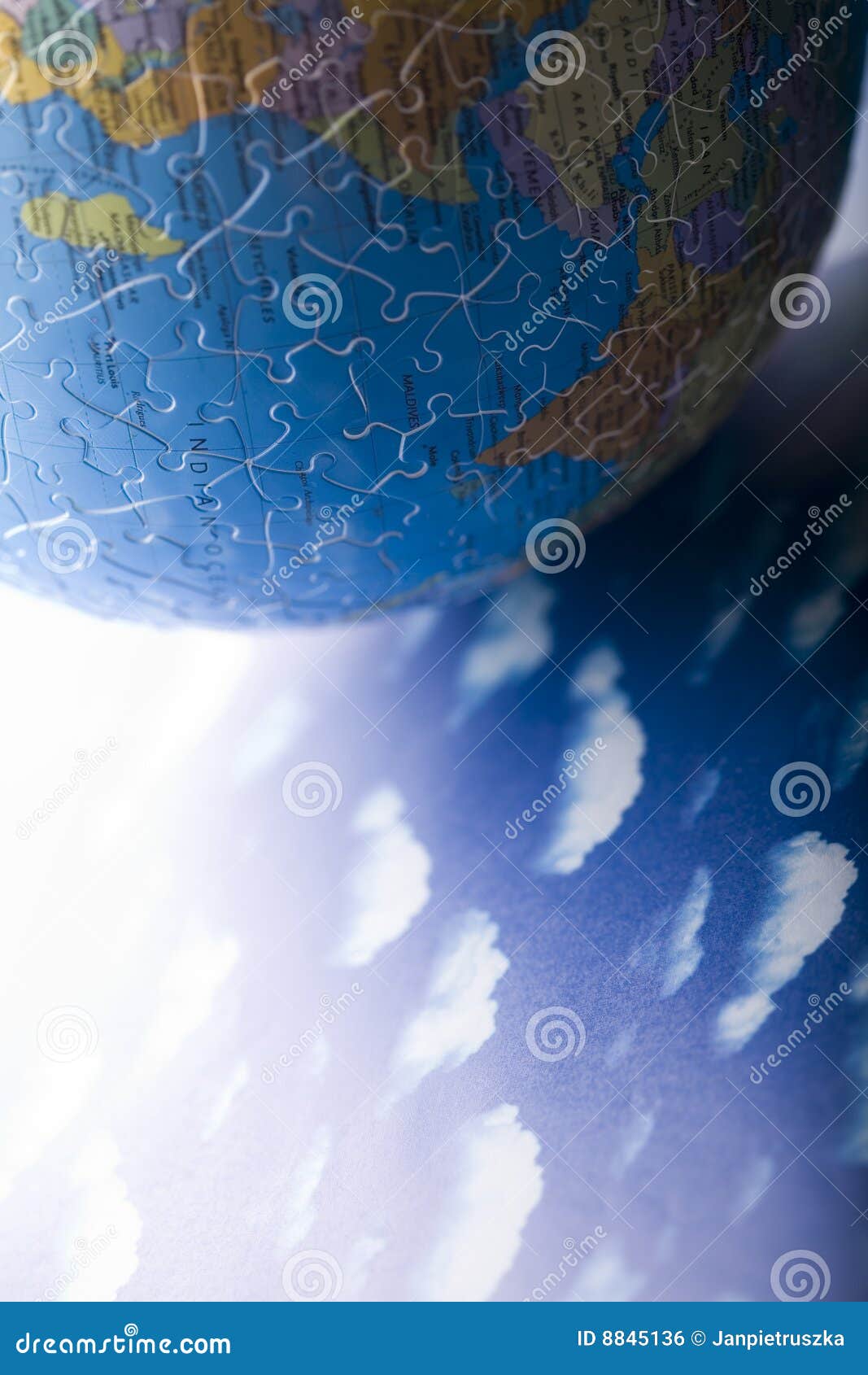 Puzzle earth planet stock photo. Image of continent, country - 8845136