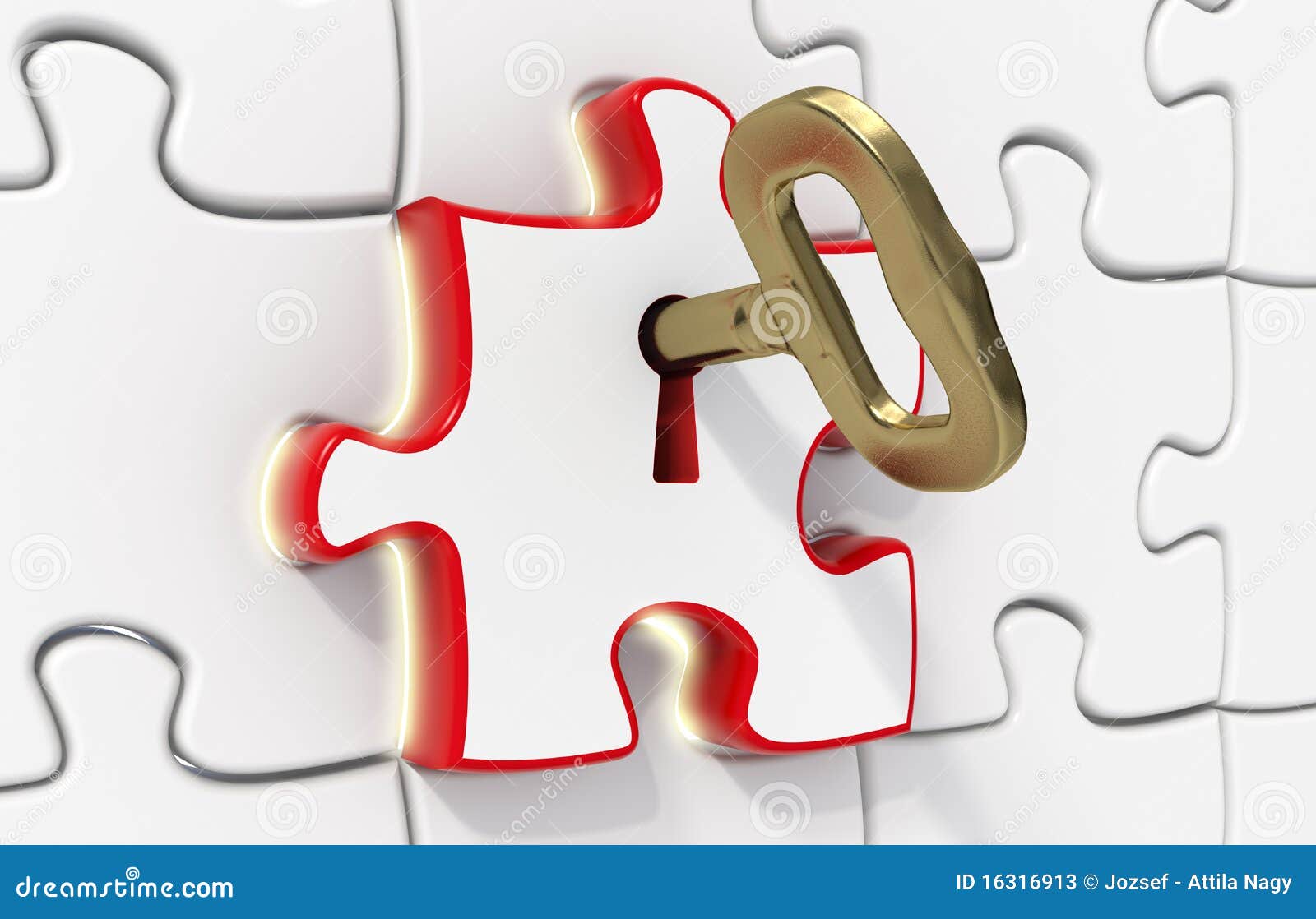 Puzzle Et Clé Pour La Solution Illustration Stock - Illustration du ...