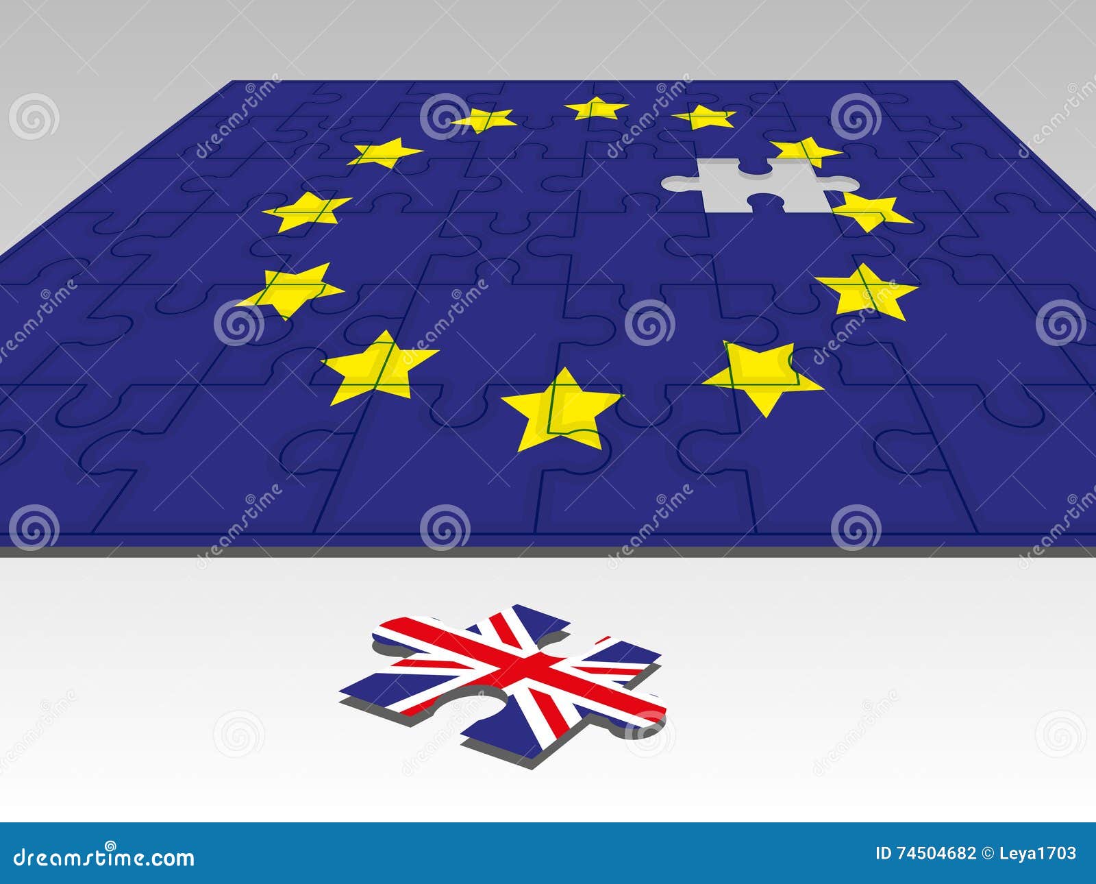 Puzzle EU stock vector. Illustration of separation, isolation - 74504682