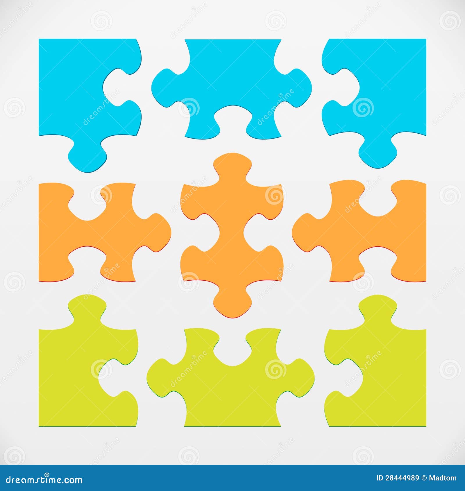 Puzzle explode stock vector. Illustration of pattern - 28444989