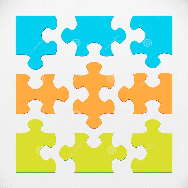 Puzzle explode stock vector. Illustration of pattern - 28444989