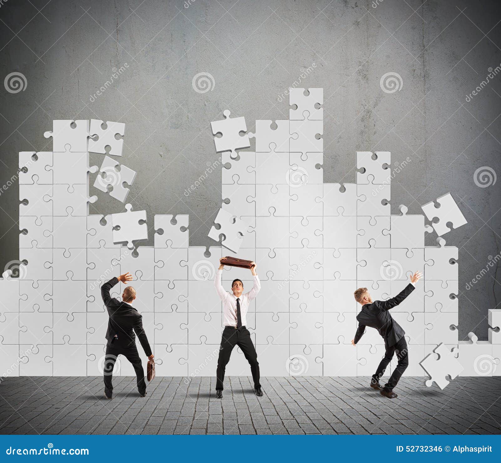 Puzzle fall and failure stock photo. Image of drop, disaster - 52732346