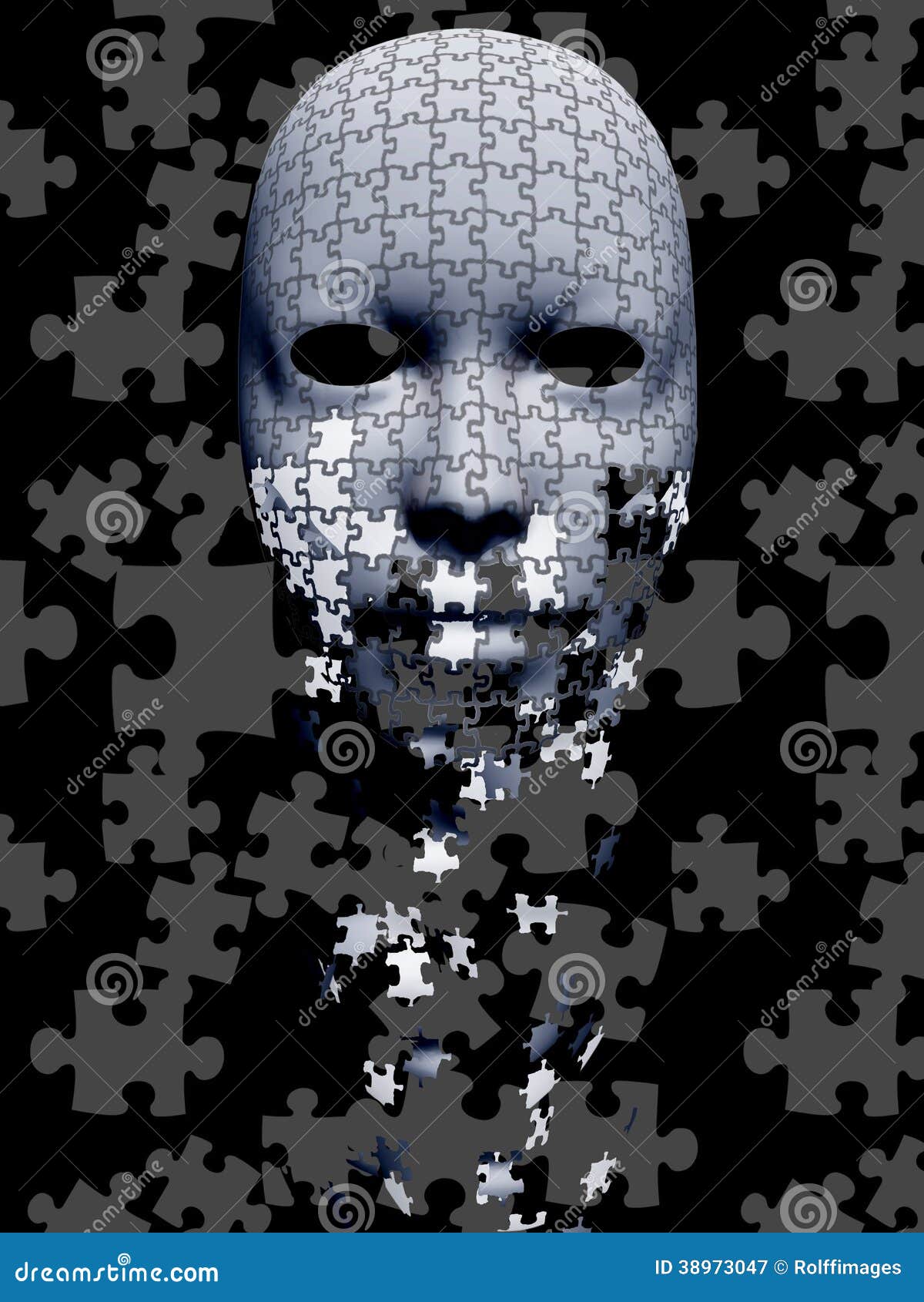 Puzzle stock illustration. Illustration of metaphor, idea - 38973047