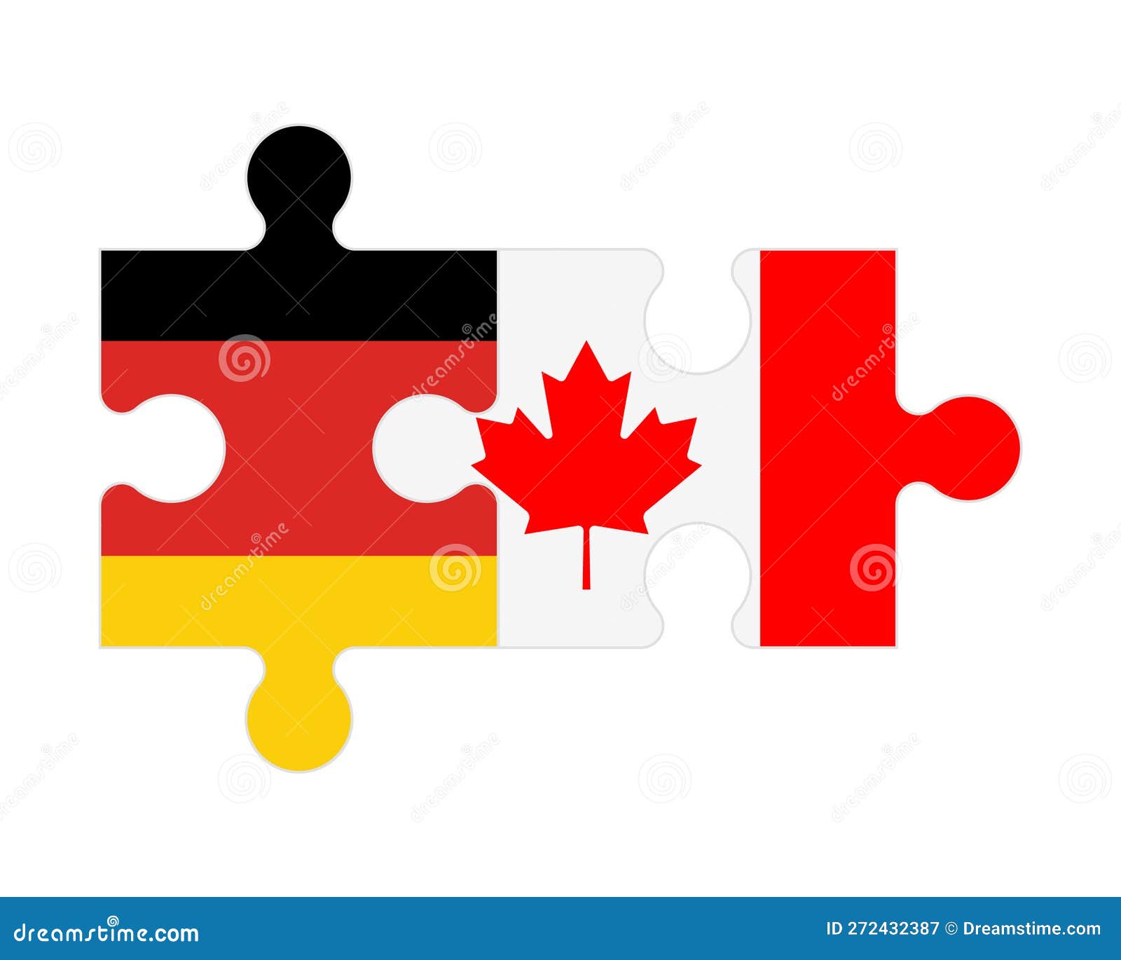 Puzzle of Flags of Germany and Canada, Vector Stock Vector ...