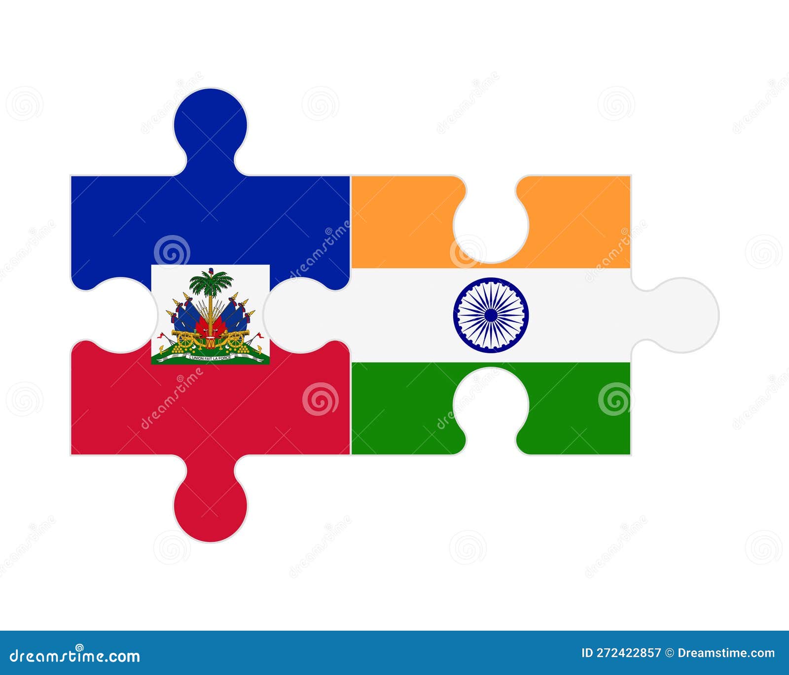 Puzzle of Flags of Haiti and India, Vector Stock Vector - Illustration ...