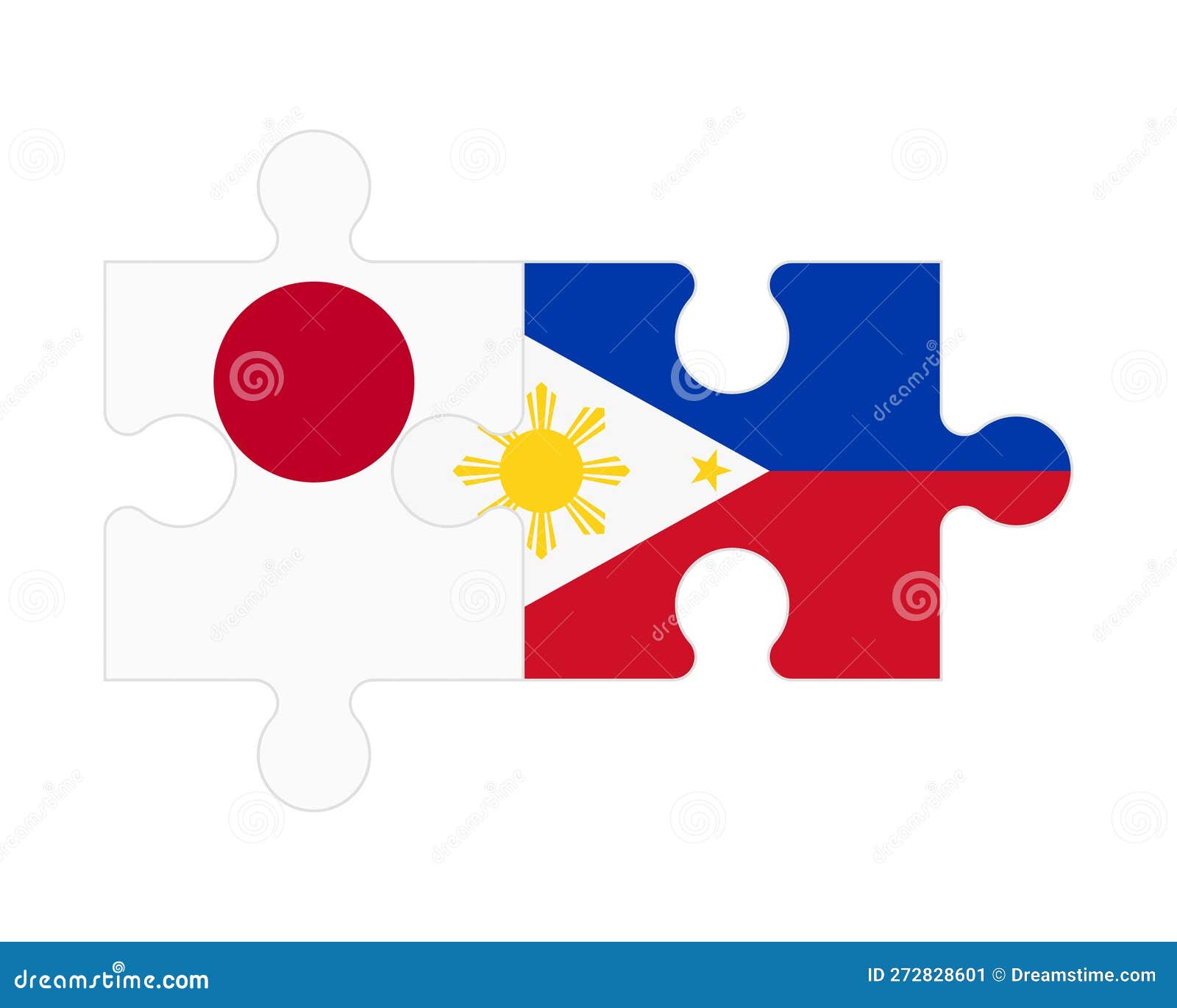 Japan Vs Philippines, Filipino Smoke Flags Placed Side By Side. Stock ...