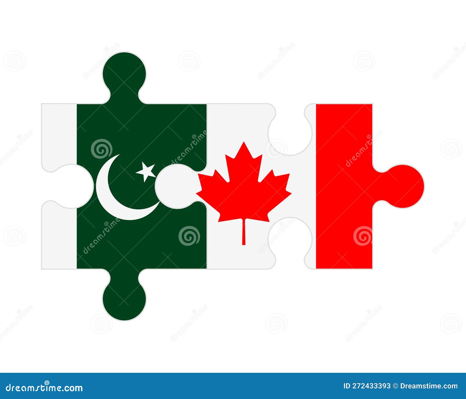 Puzzle of Flags of Pakistan and Canada, Vector Stock Illustration ...