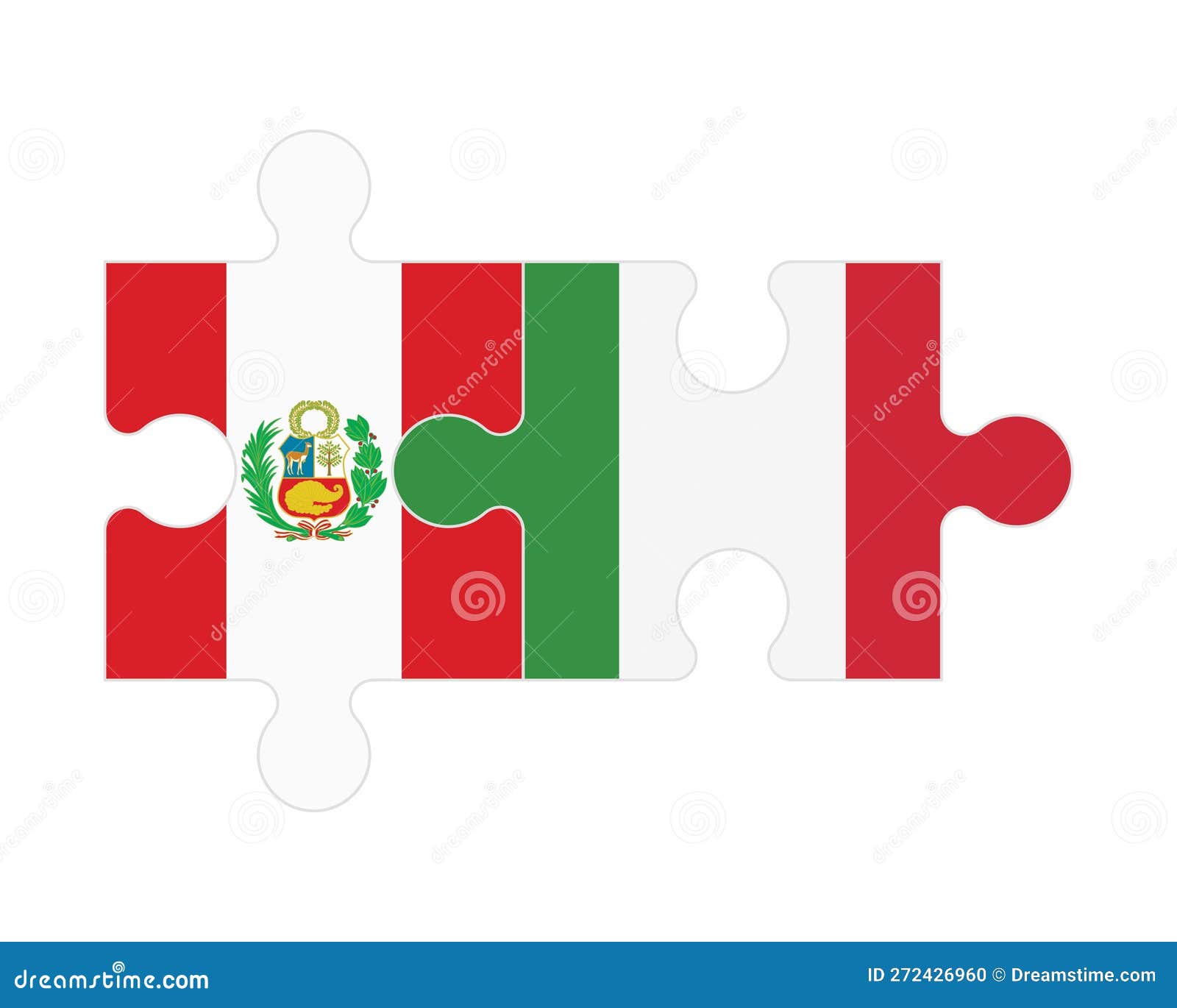 Puzzle of Flags of Peru and Italy, Vector Stock Vector - Illustration ...