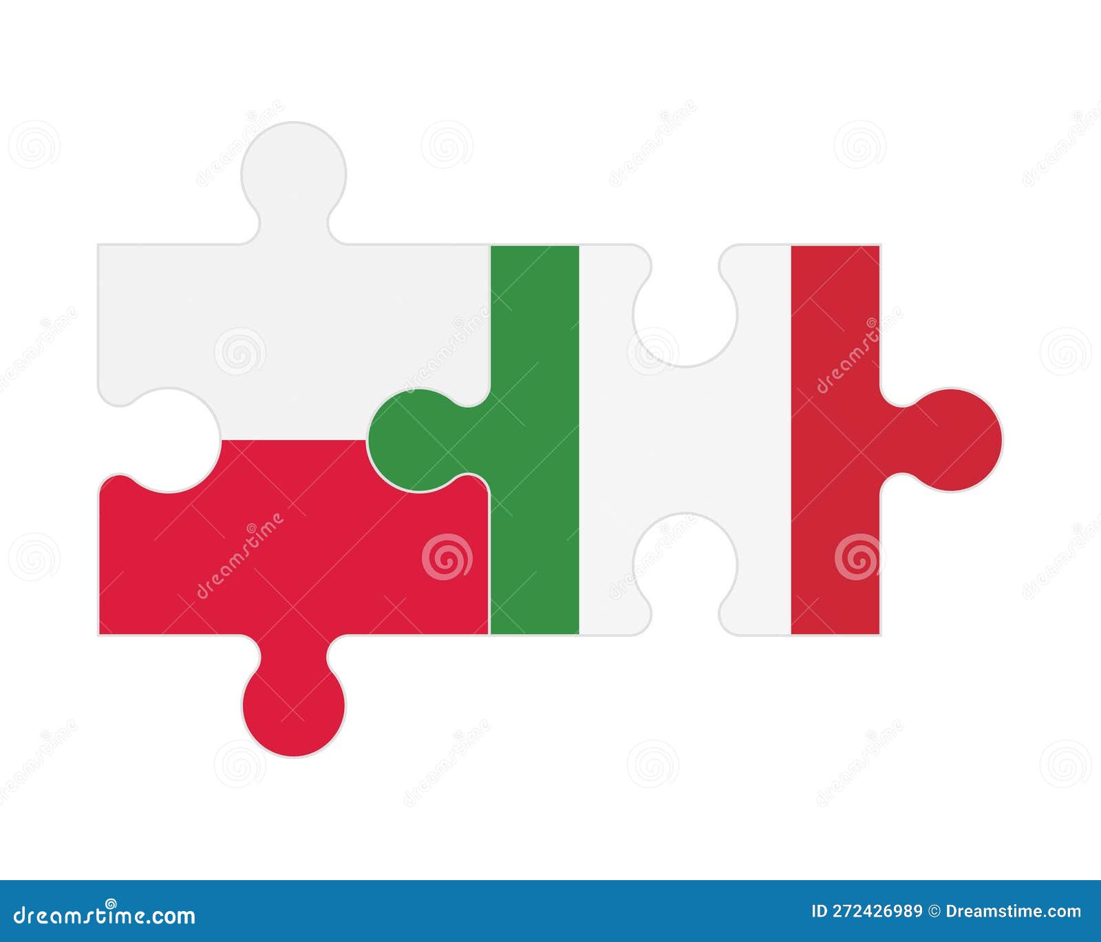 Puzzle of Flags of Poland and Italy, Vector Stock Vector - Illustration ...