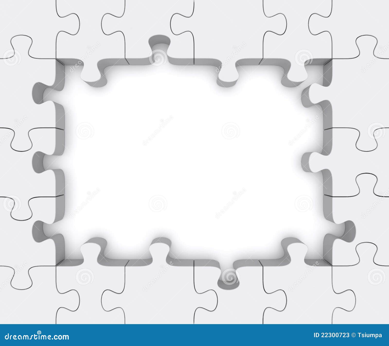 Puzzle frame. stock illustration. Illustration of toys - 22300723
