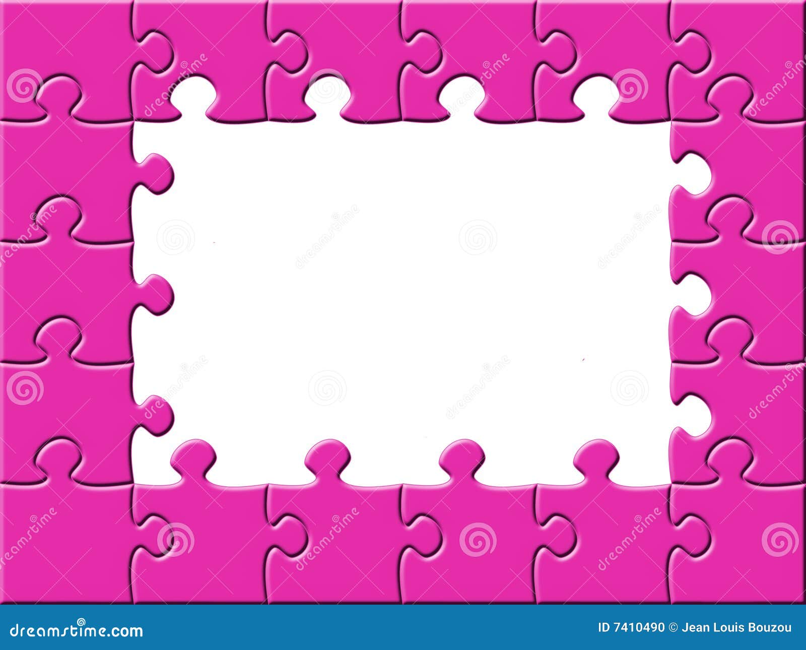 Puzzle frame stock illustration. Illustration of jigsaw - 7410490