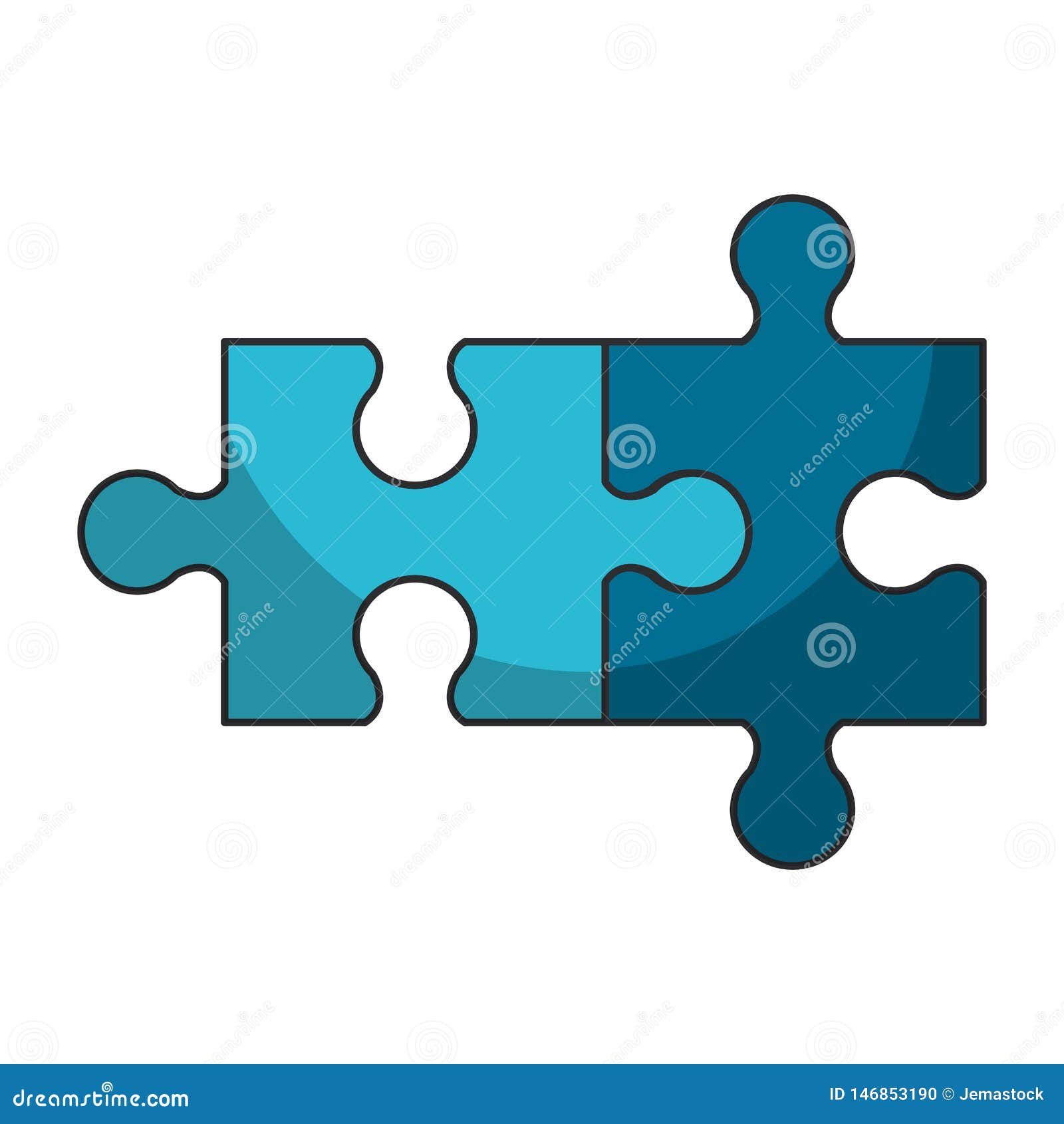 Puzzle game cartoon stock vector. Illustration of strategy - 146853190
