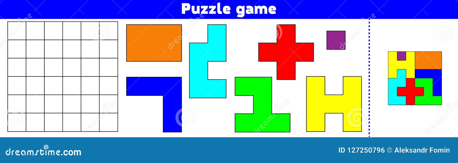 Puzzle Game. Complete the Pattern. Education Logic Game for Preschool ...