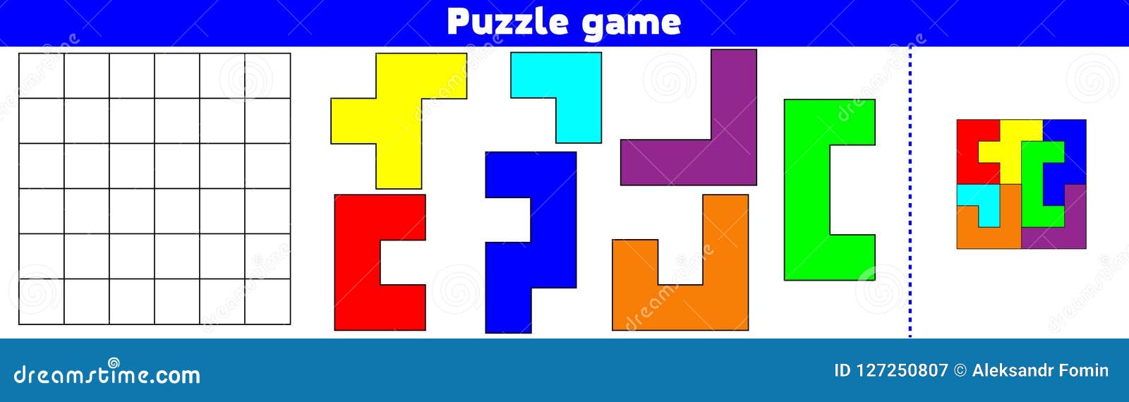 Puzzle Game. Complete the Pattern. Education Logic Game for Preschool ...