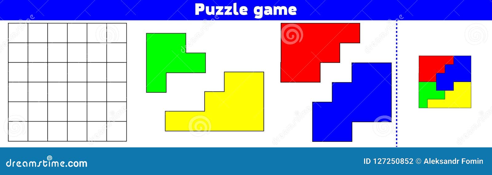 Puzzle Game. Complete the Pattern. Education Logic Game for Preschool ...