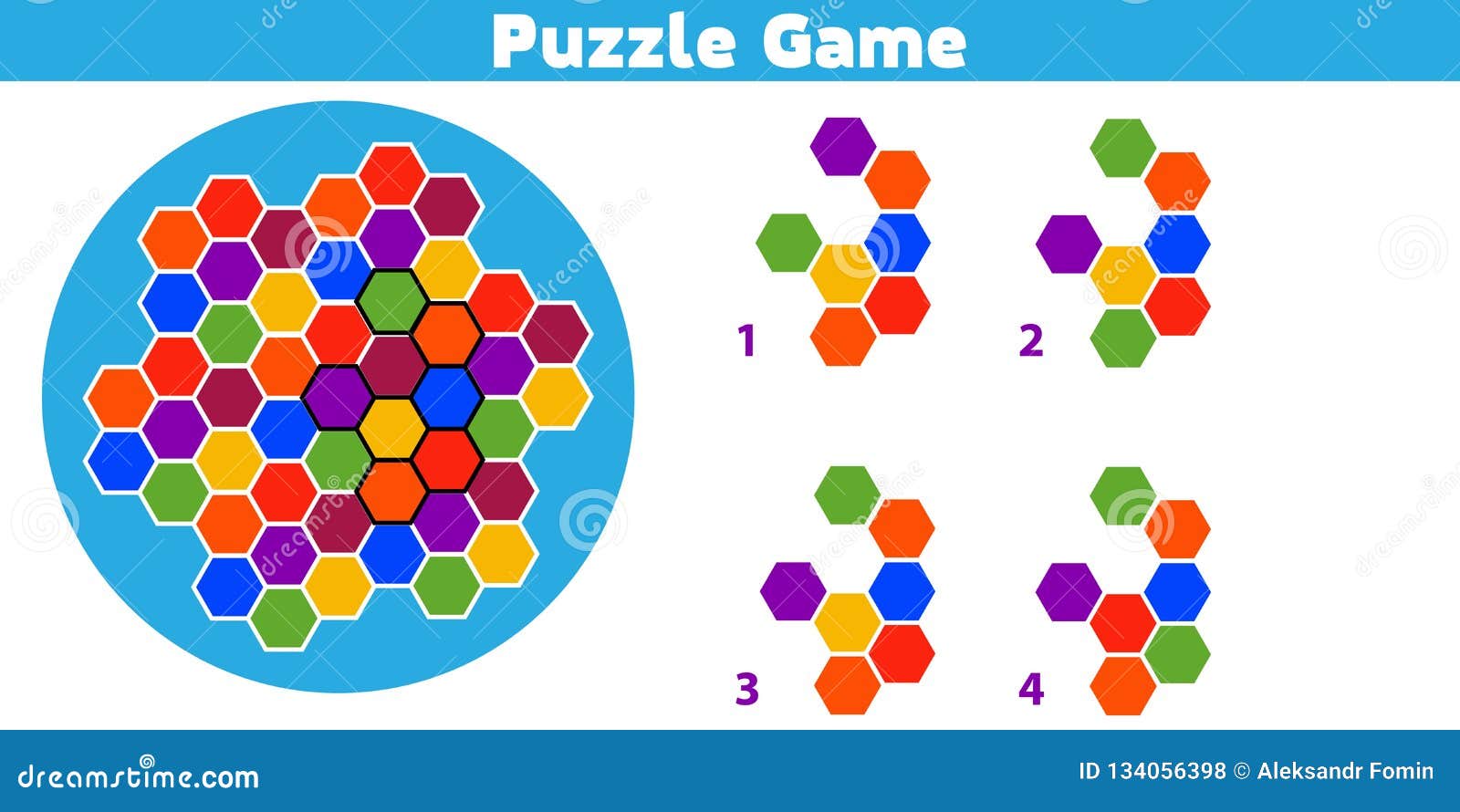 Puzzle Game. Complete the Pattern Education Logic Game for Preschool ...