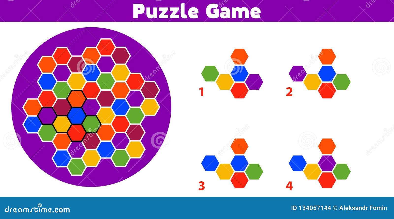 Puzzle Game. Complete the Pattern Education Logic Game for Preschool ...